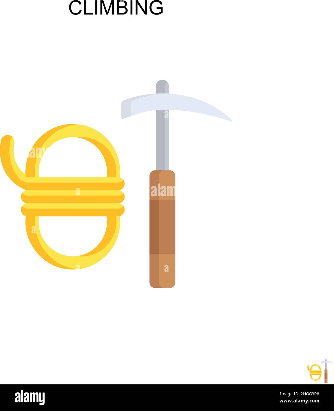 Climbing Simple vector icon.Perfect color modern pictogram on editable ...