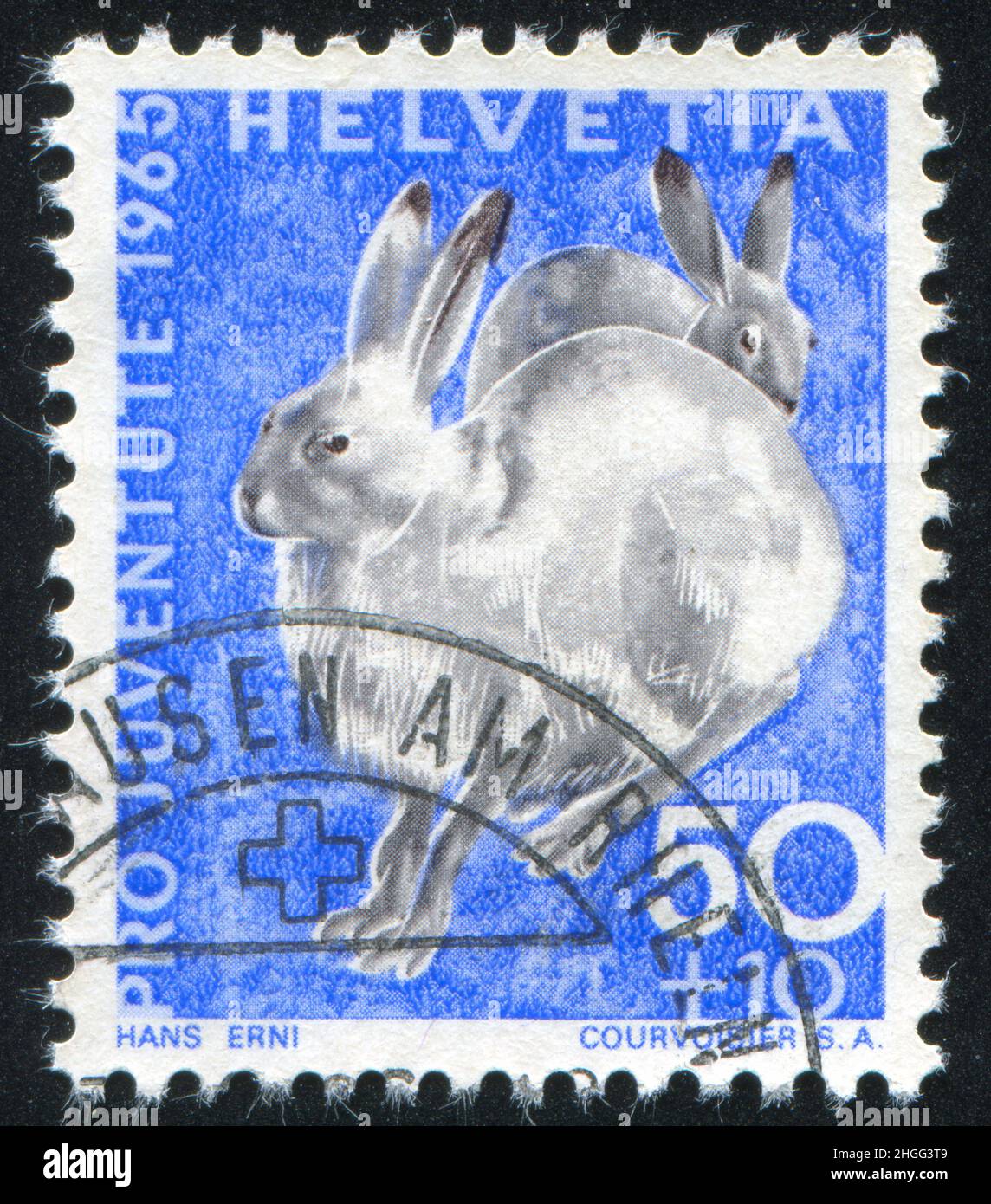 SWITZERLAND - CIRCA 1965: stamp printed by Switzerland, shows Varying ...