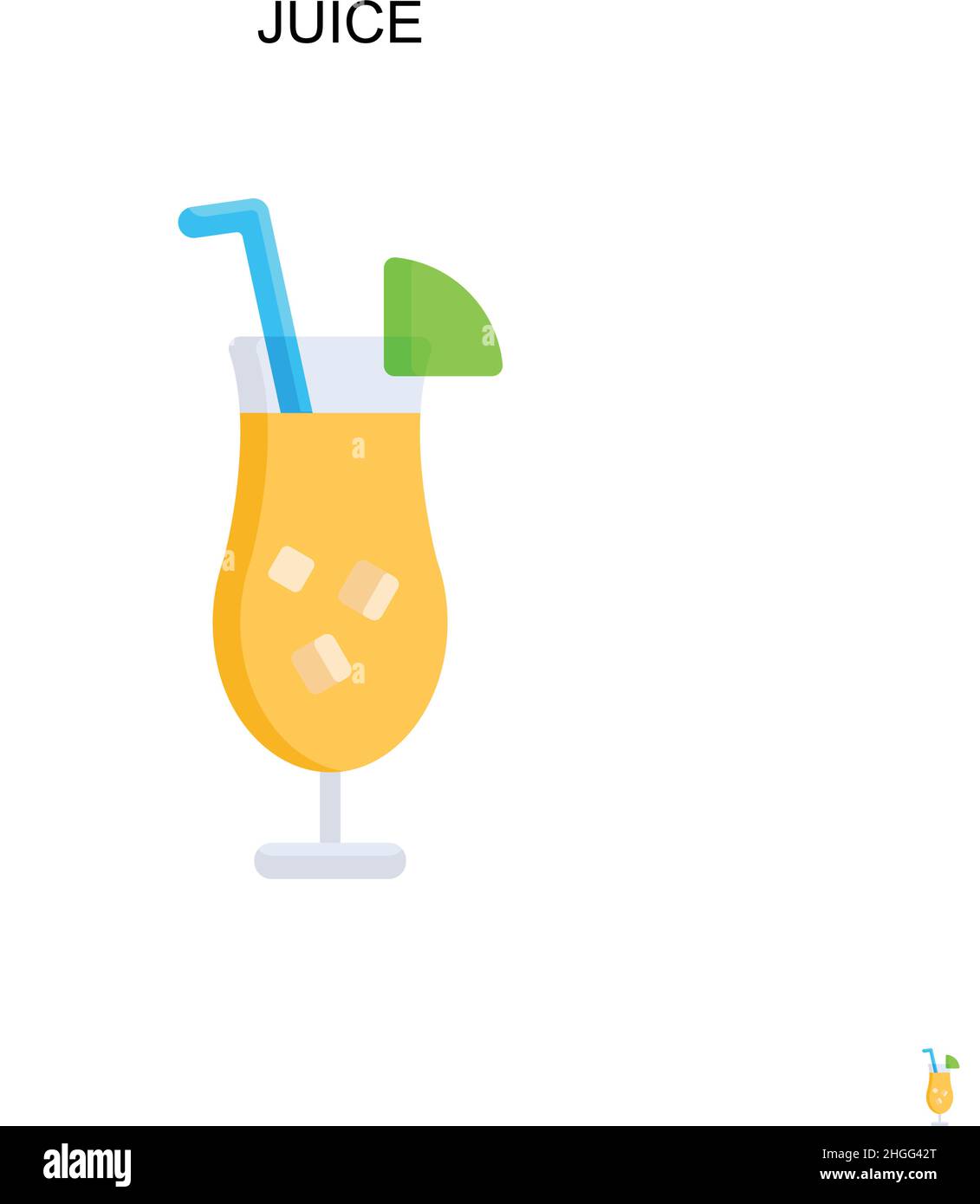 Juice Simple vector icon.Perfect color modern pictogram on editable ...
