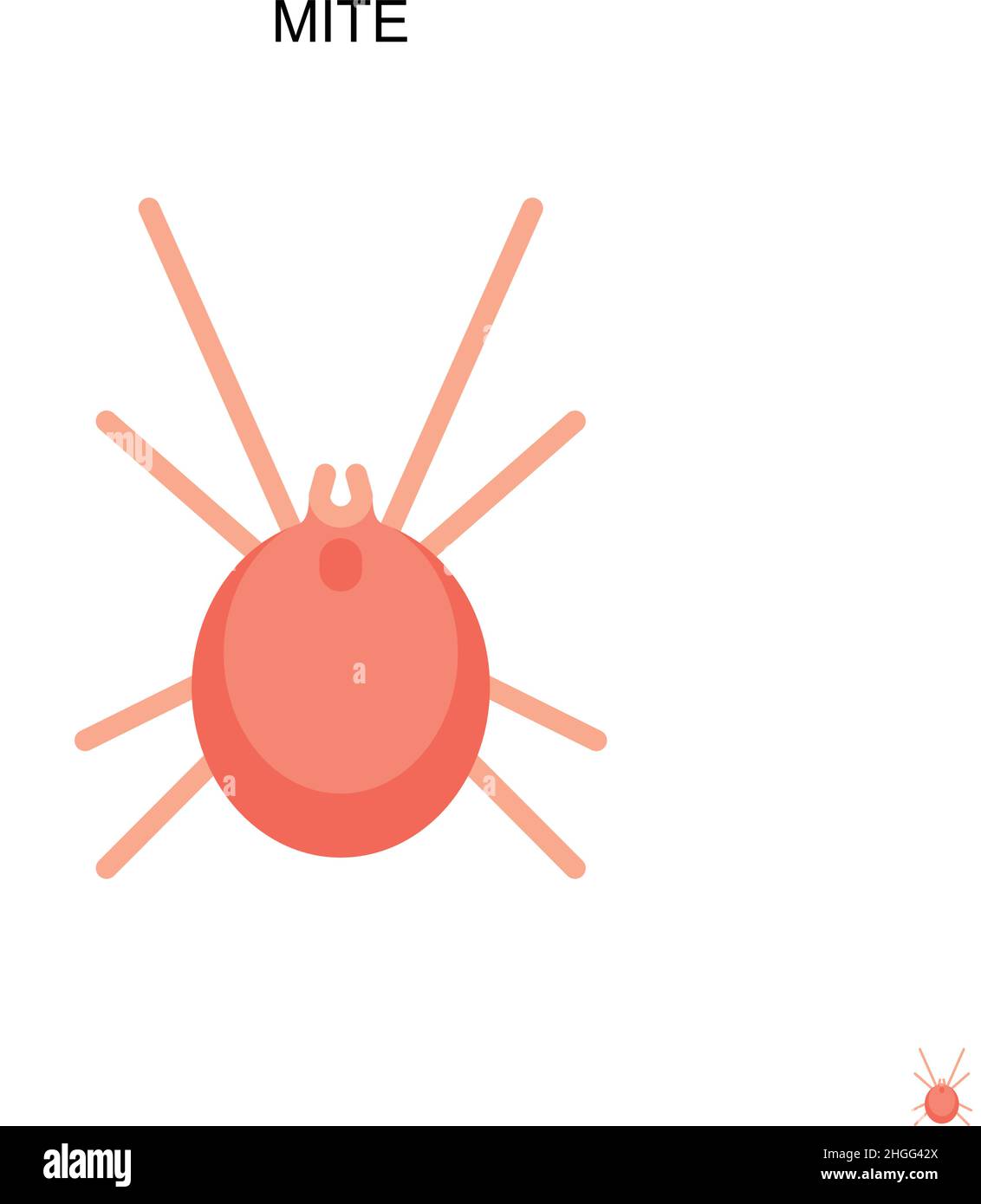 Mite Simple vector icon.Perfect color modern pictogram on editable ...