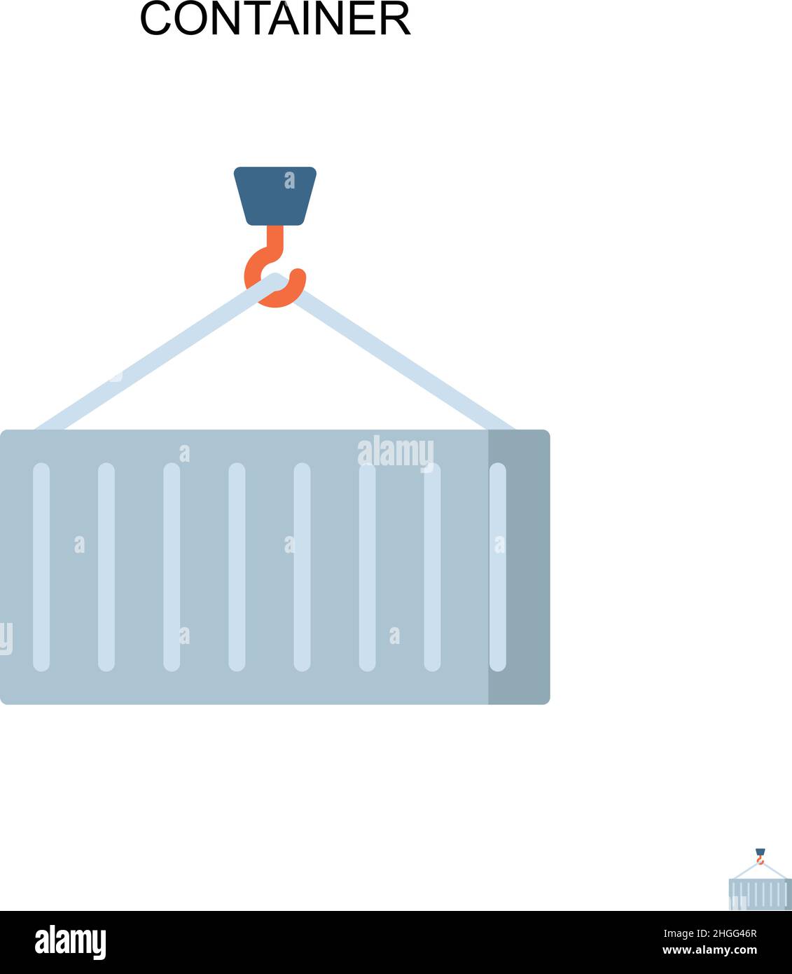 Container Simple vector icon.Perfect color modern pictogram on editable ...