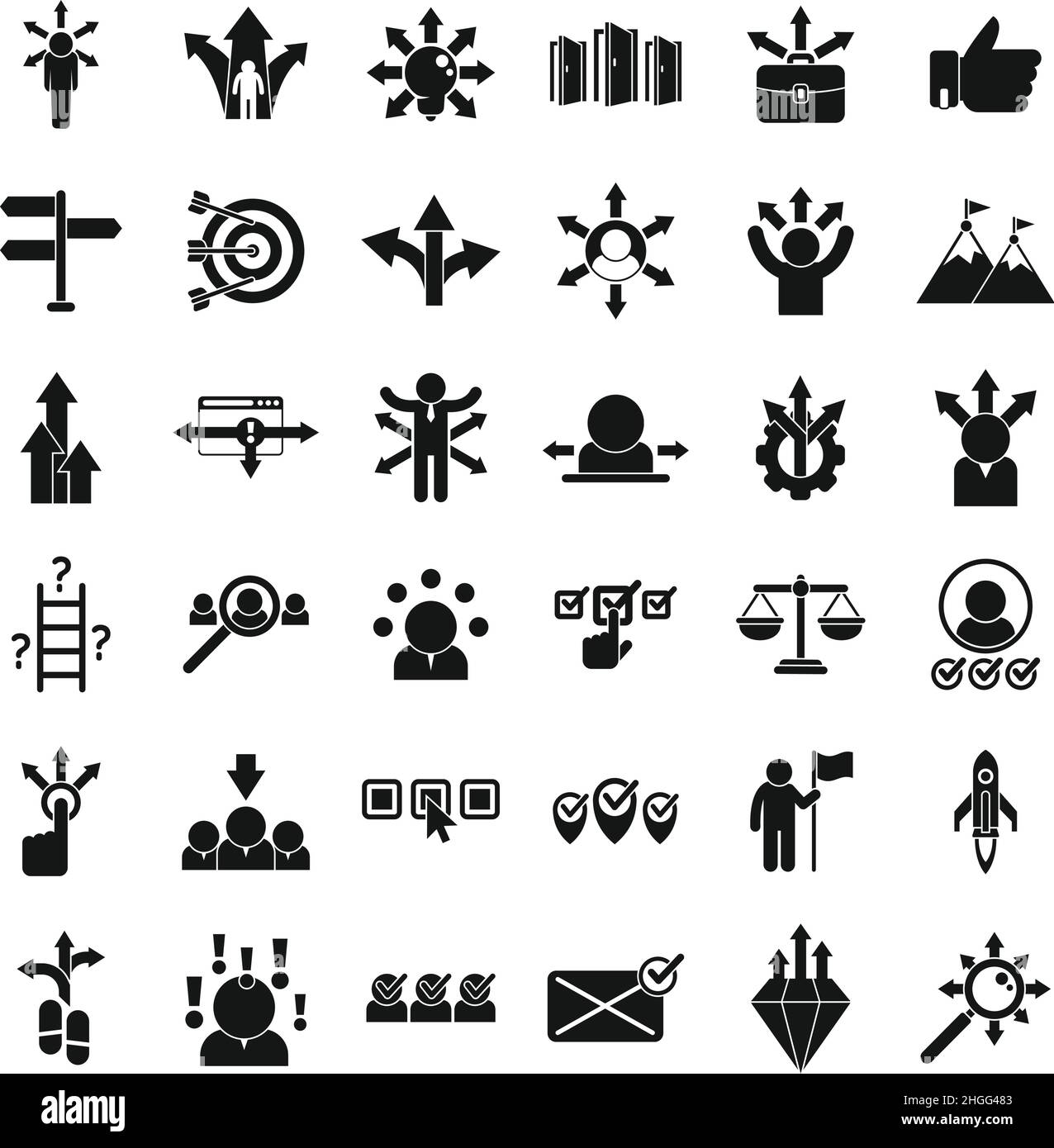 Opportunity icons set simple vector. Step man. Success stairs Stock ...