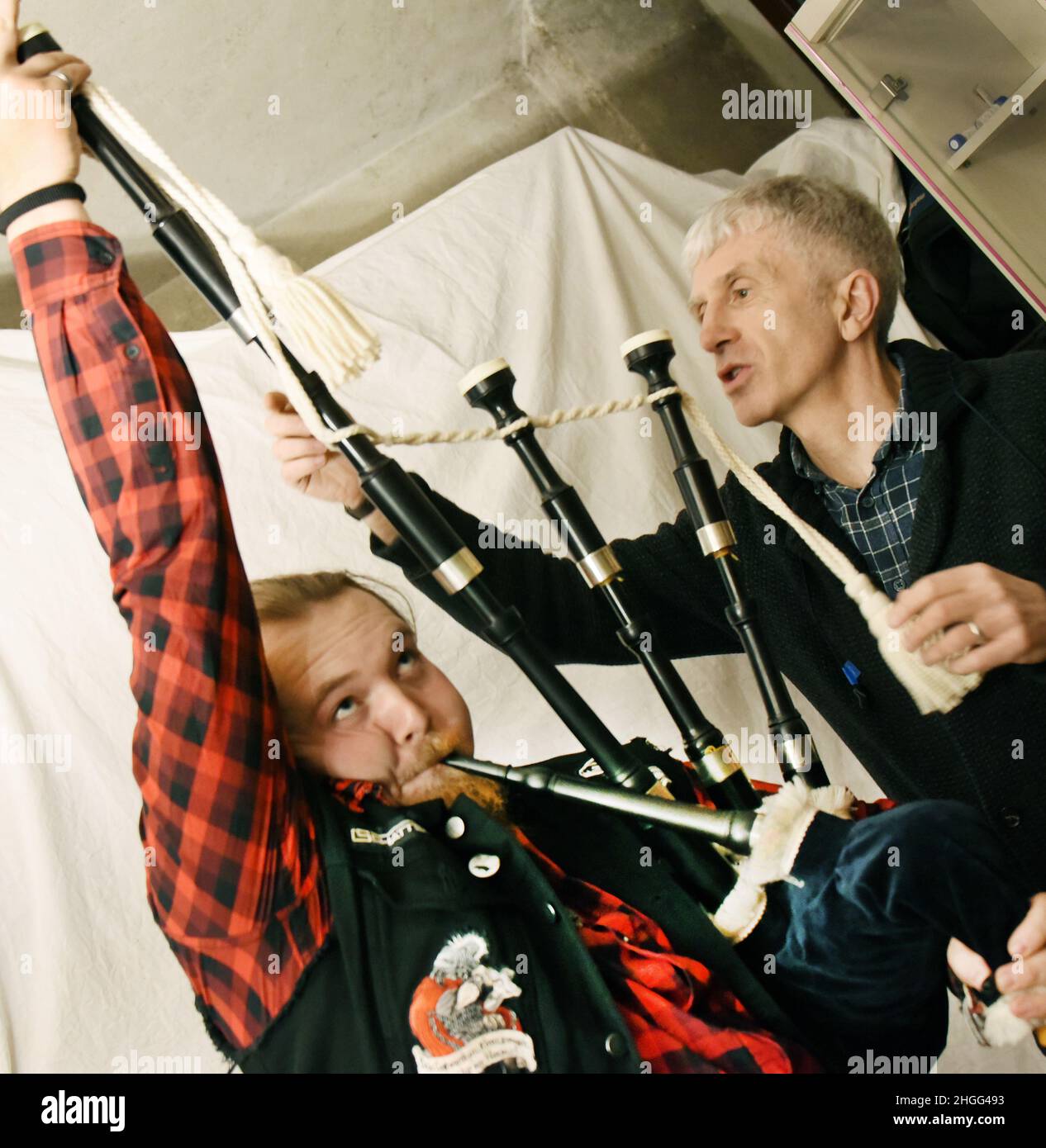 Leipzig, Germany. 17th Jan, 2022. His 20-year-old pupil Floyd has to ...