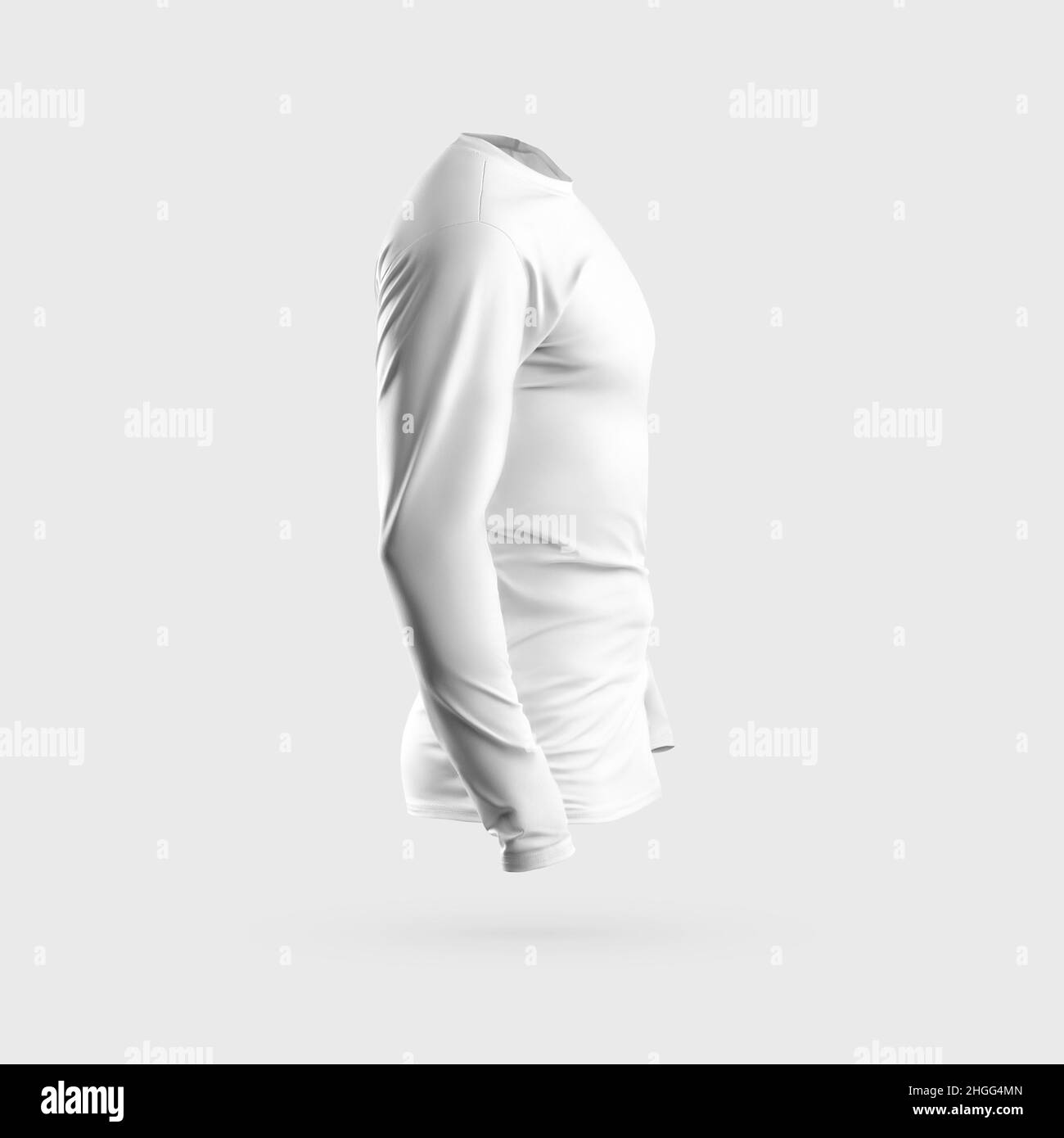 Studio side view cloth background Black and White Stock Photos & Images ...