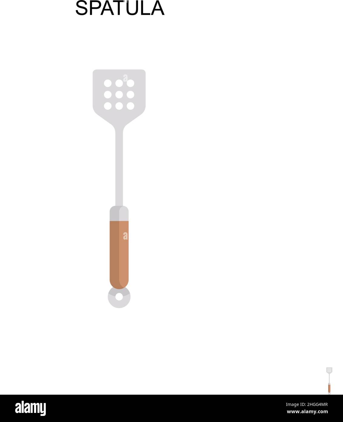 Spatula Simple vector icon.Perfect color modern pictogram on editable ...