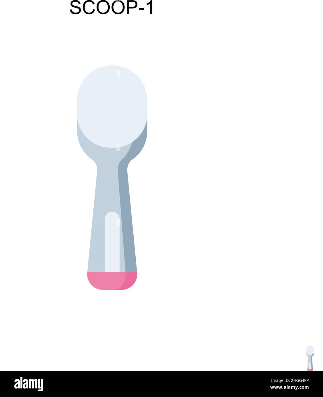 Scoop-1 Simple vector icon.Perfect color modern pictogram on editable ...