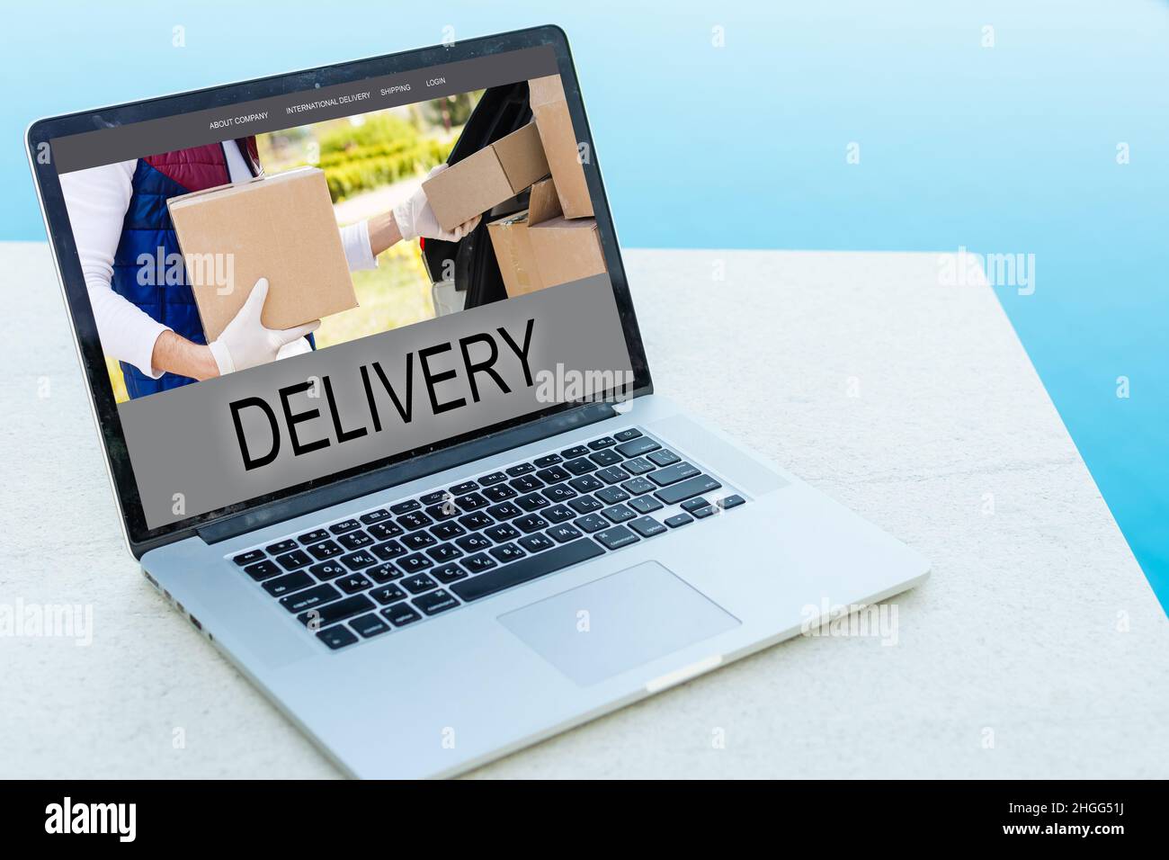 E-shopping Online Business Promotion, laptop Stock Photo - Alamy