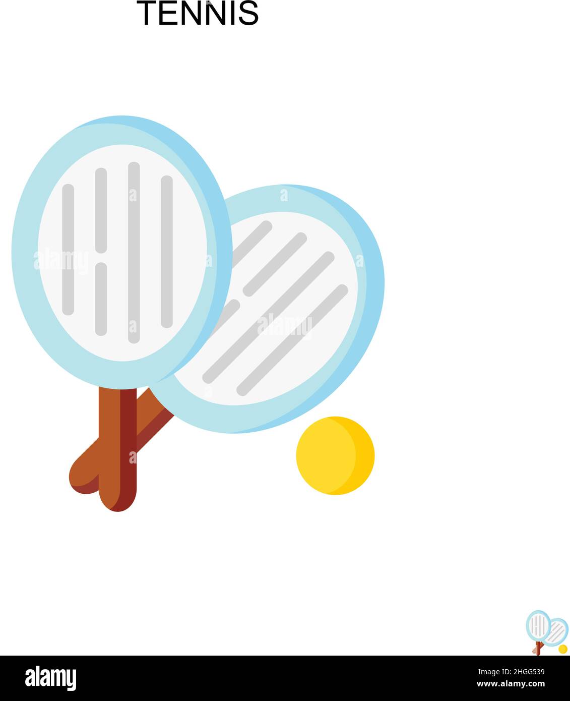 Tennis Simple vector icon.Perfect color modern pictogram on editable ...