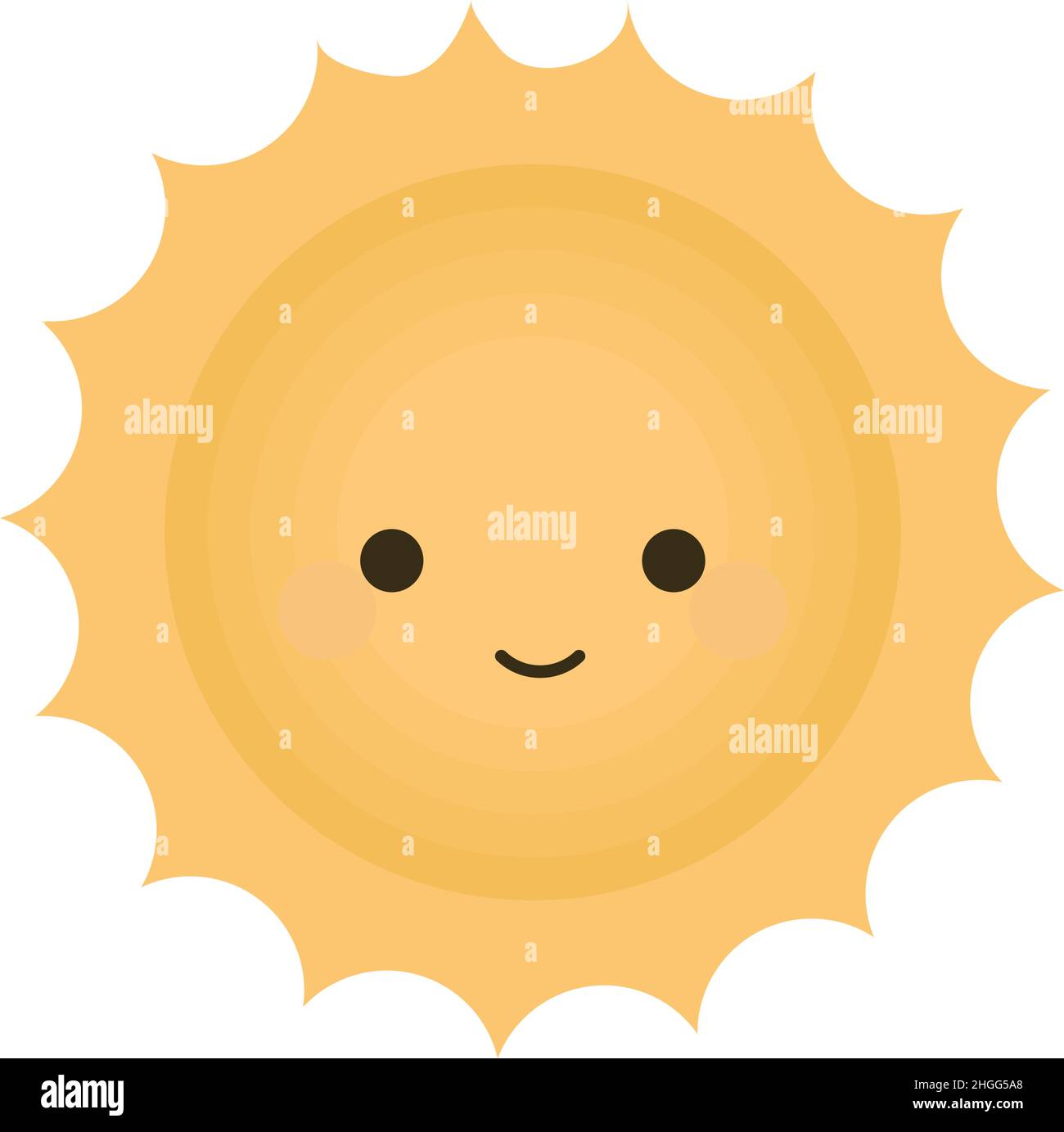cute sun cartoon Stock Vector Image & Art - Alamy