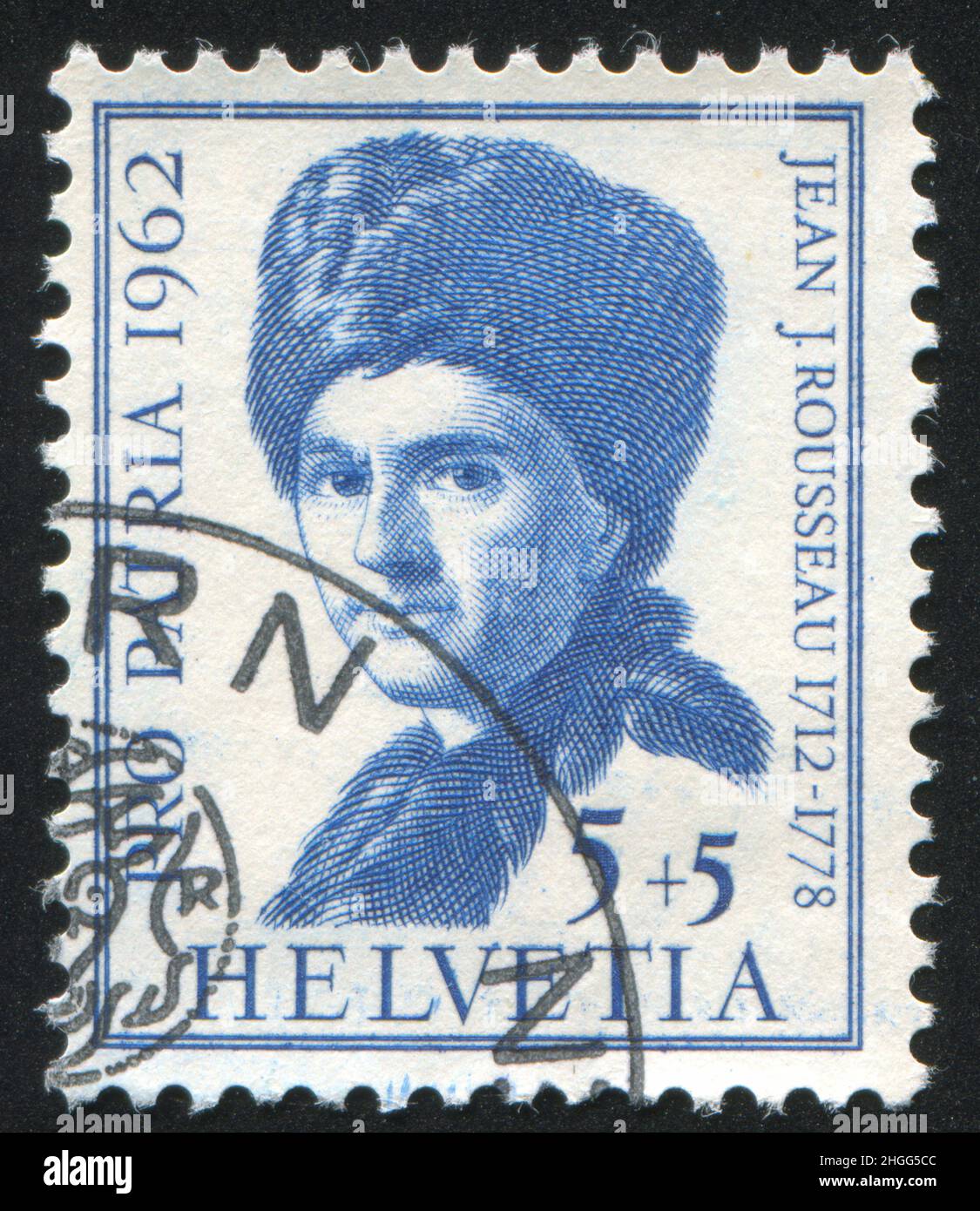 SWITZERLAND - CIRCA 1962: stamp printed by Switzerland, shows Jean ...
