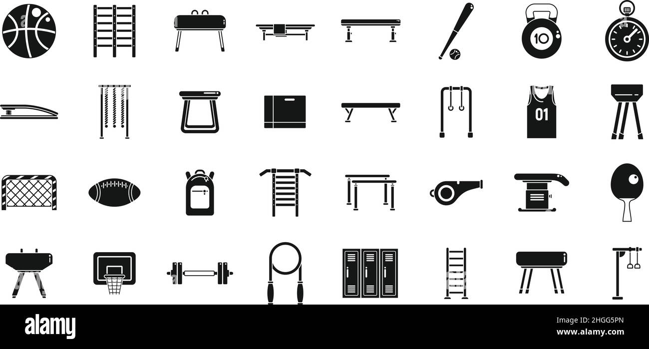 Gymnasium school high exercise Stock Vector Images - Alamy