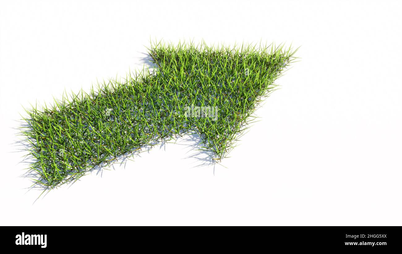 Concept or conceptual green summer lawn grass symbol shape isolated ...