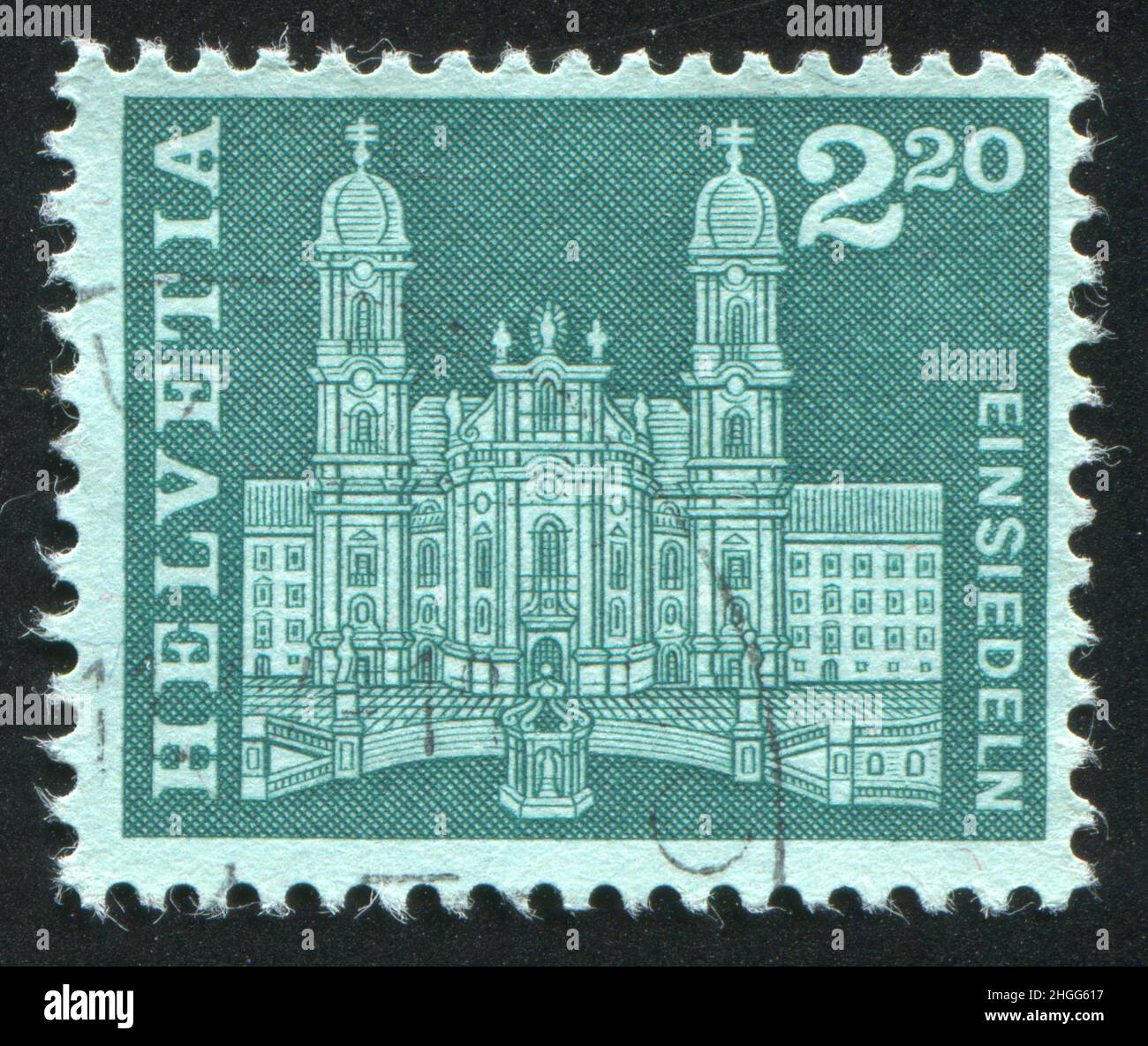 SWITZERLAND - CIRCA 1963: stamp printed by Switzerland, shows Church ... SWITZERLAND - CIRCA 1963: stamp printed by Switzerland, shows Church ...