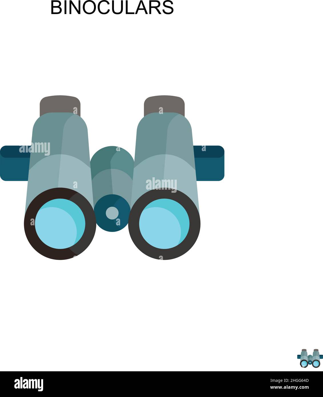 Binoculars Simple vector icon.Perfect color modern pictogram on ...