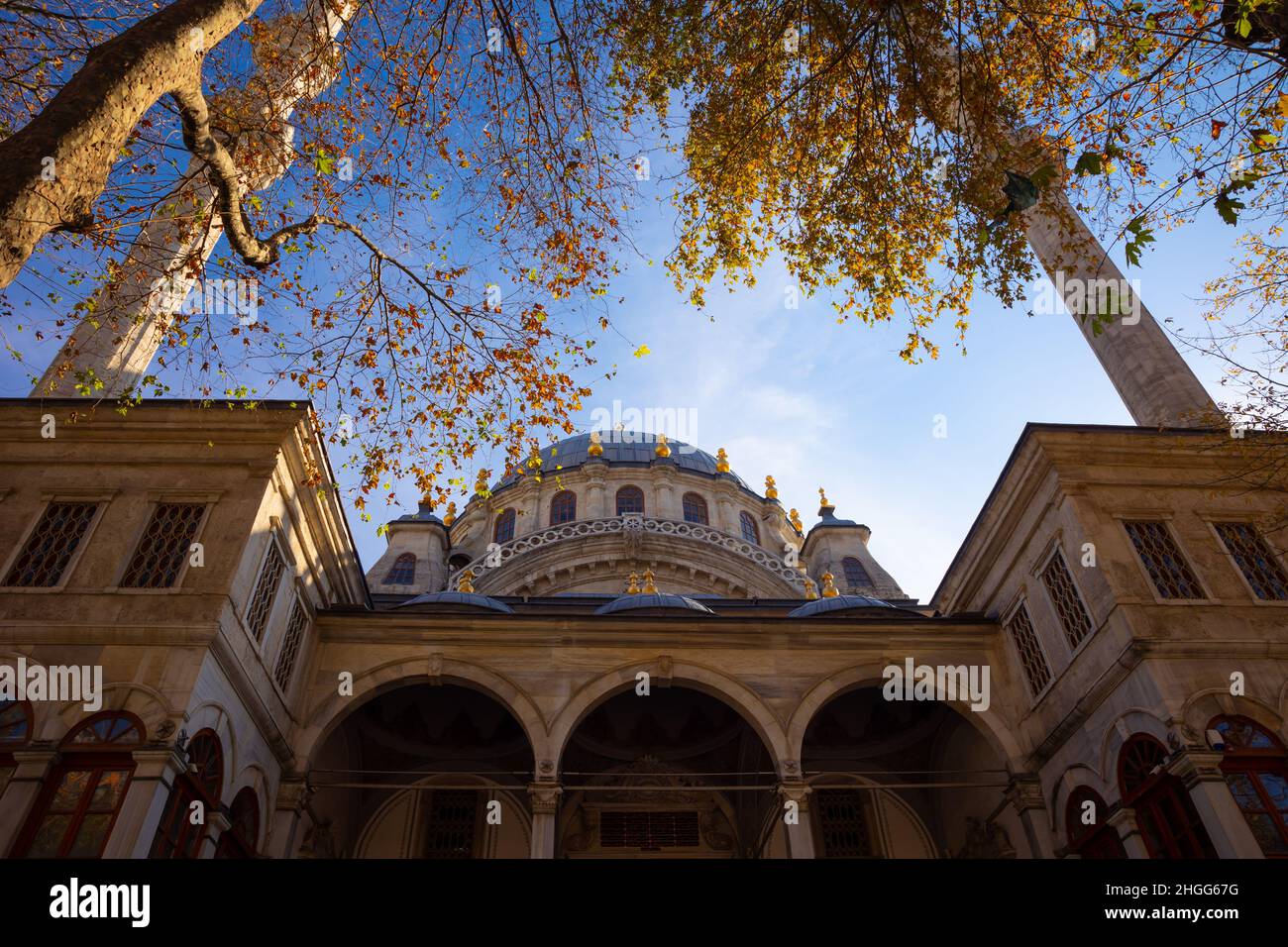 Nusretiye Mosque. Istanbul mosques at autumn Stock Photo - Alamy
