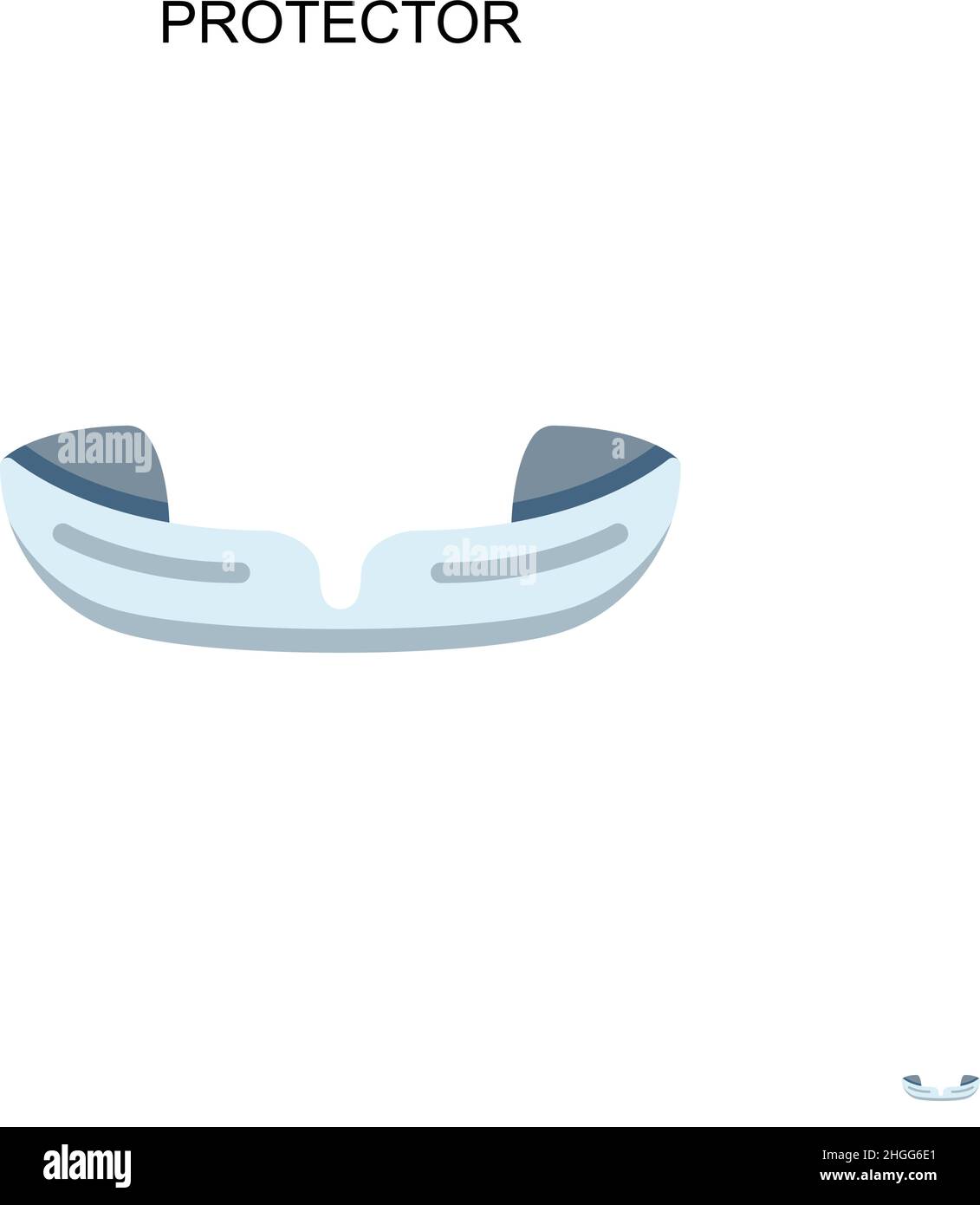 Protector Simple vector icon.Perfect color modern pictogram on editable ...