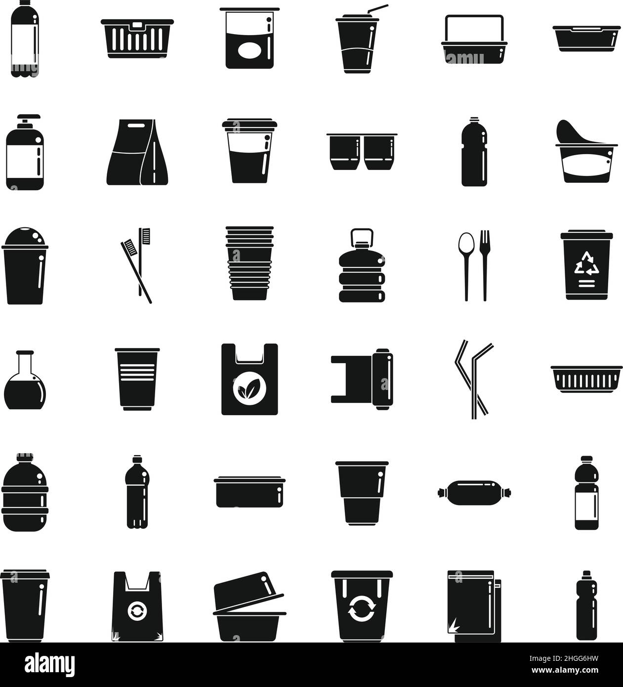 Biodegradable plastic decomposition Stock Vector Images - Alamy