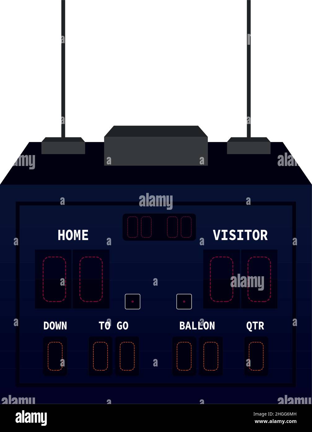 american football scoreboard Stock Vector Image & Art - Alamy