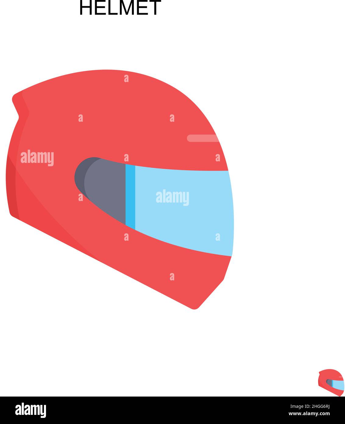 Helmet Simple vector icon.Perfect color modern pictogram on editable ...