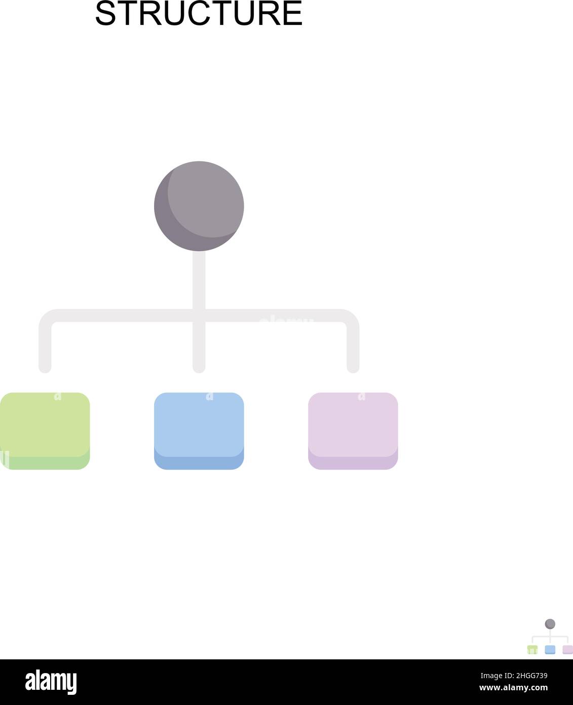 Structure Simple vector icon.Perfect color modern pictogram on editable ...