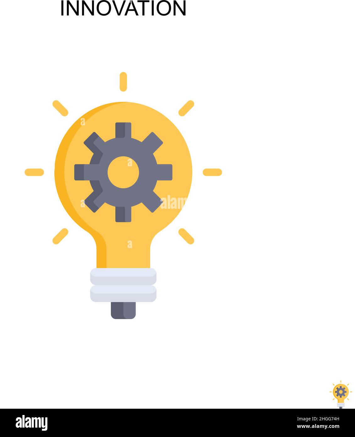 Innovation Simple vector icon.Perfect color modern pictogram on ...
