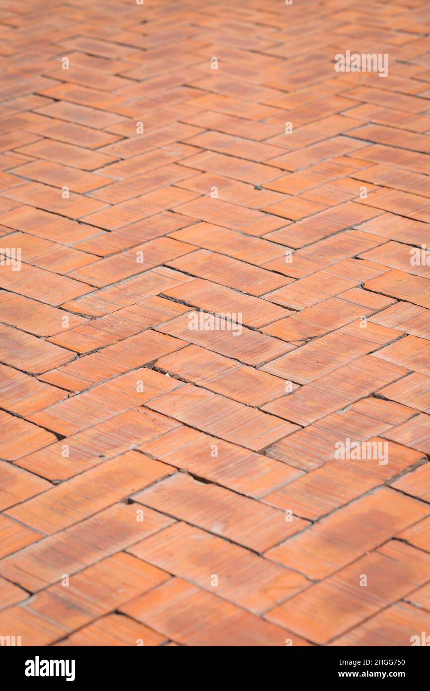 Pattern of Brick footpath background Stock Photo - Alamy