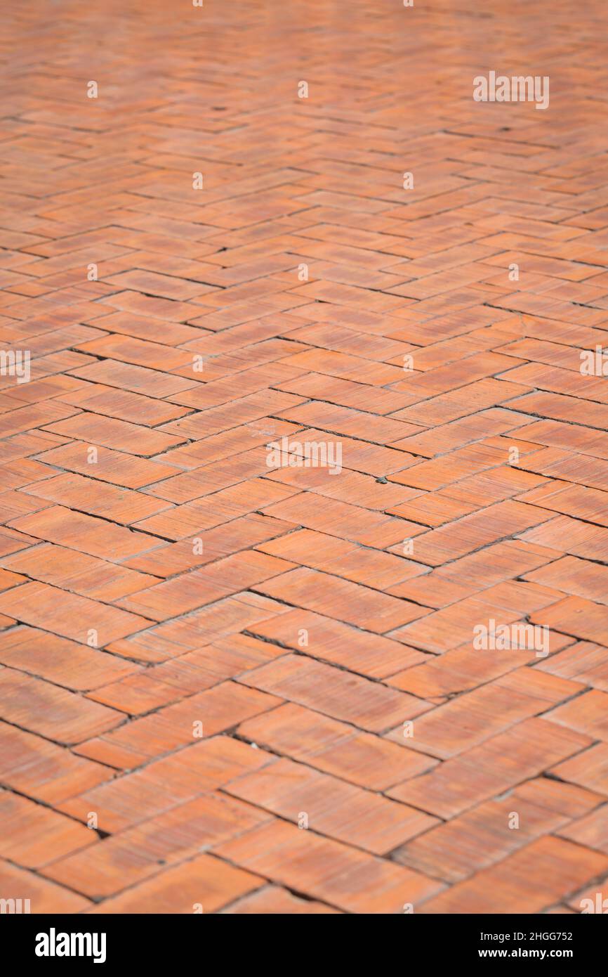 Pattern of Brick footpath background Stock Photo - Alamy