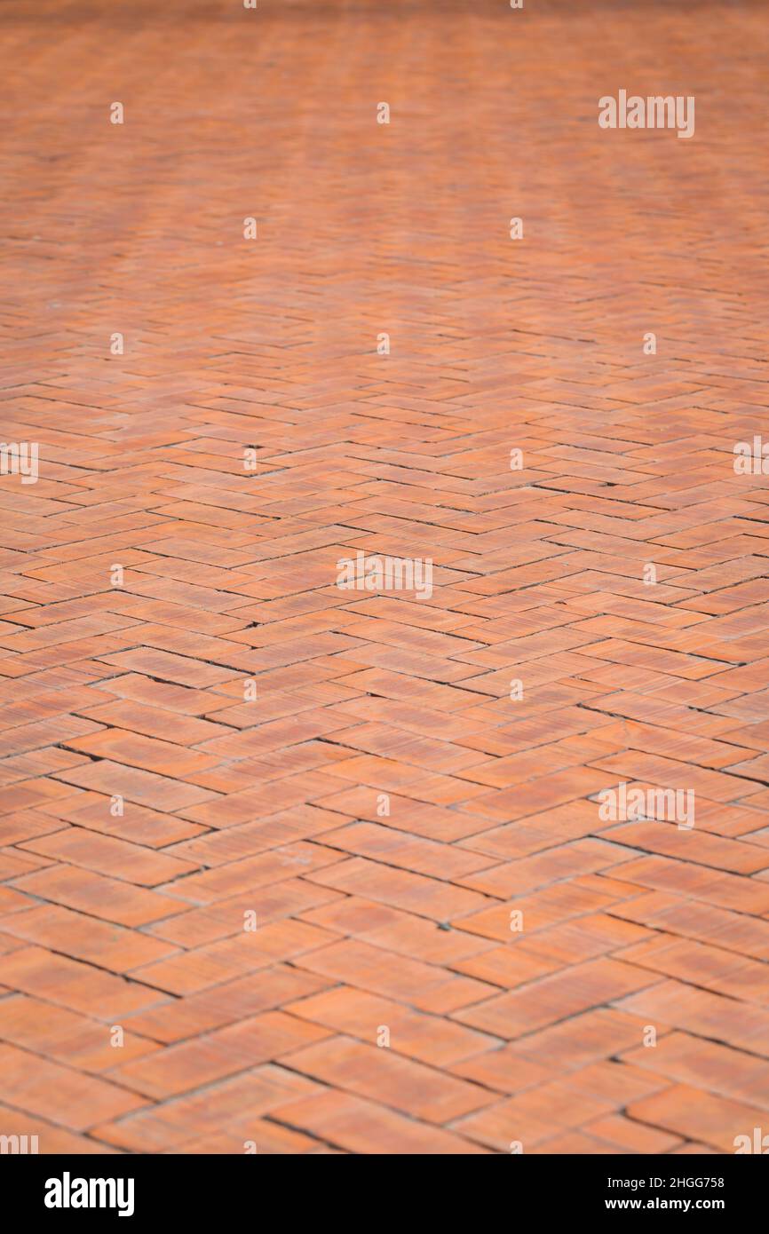 Pattern of Brick footpath background Stock Photo - Alamy