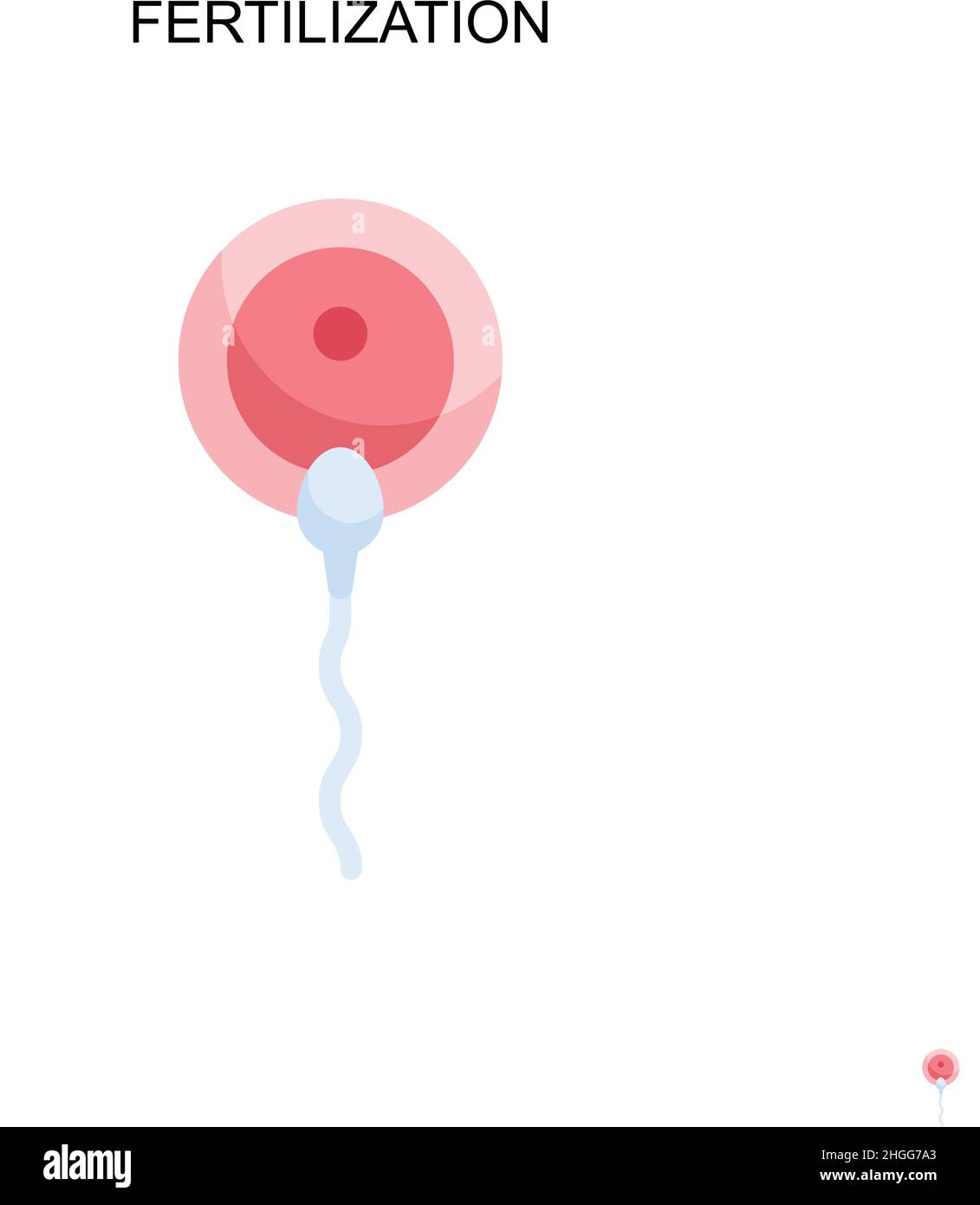 Fertilization Simple vector icon.Perfect color modern pictogram on ...