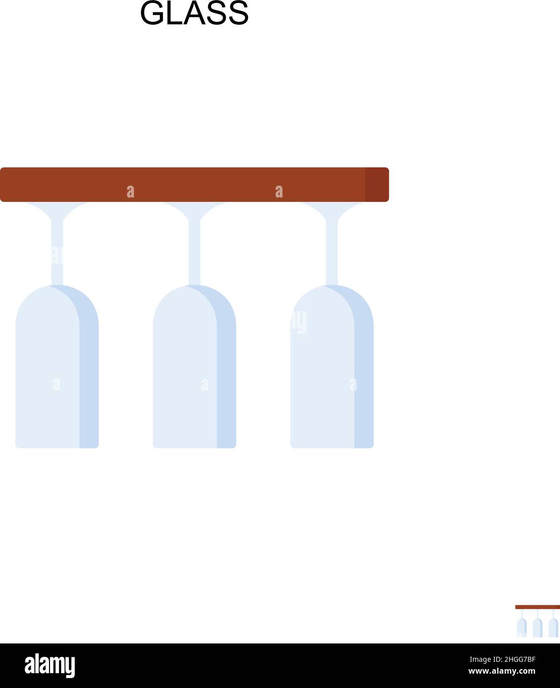 Glass Simple vector icon.Perfect color modern pictogram on editable ...