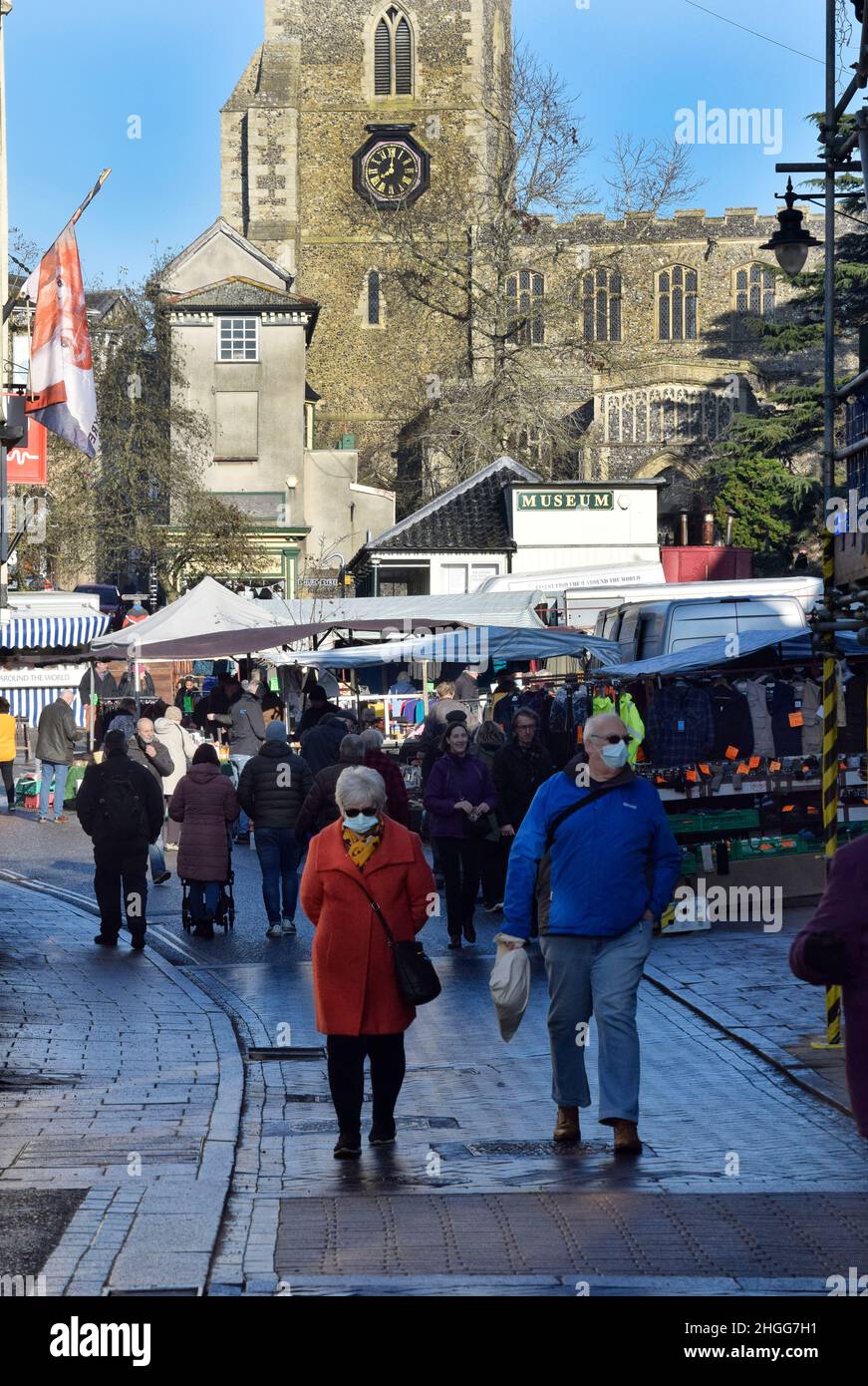 street market, diss, norfolk, england Stock Photo - Alamy