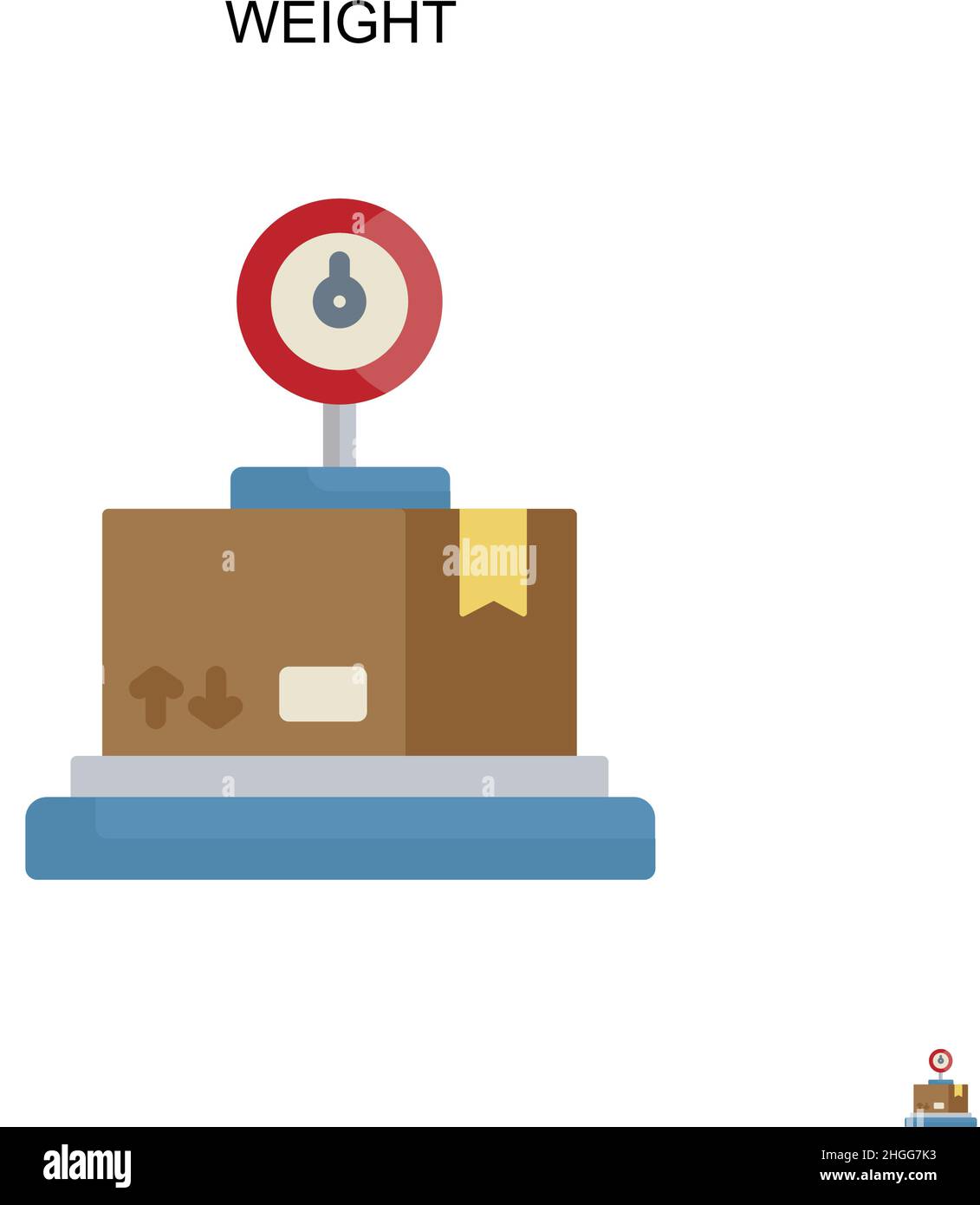 Weight Simple vector icon.Perfect color modern pictogram on editable ...