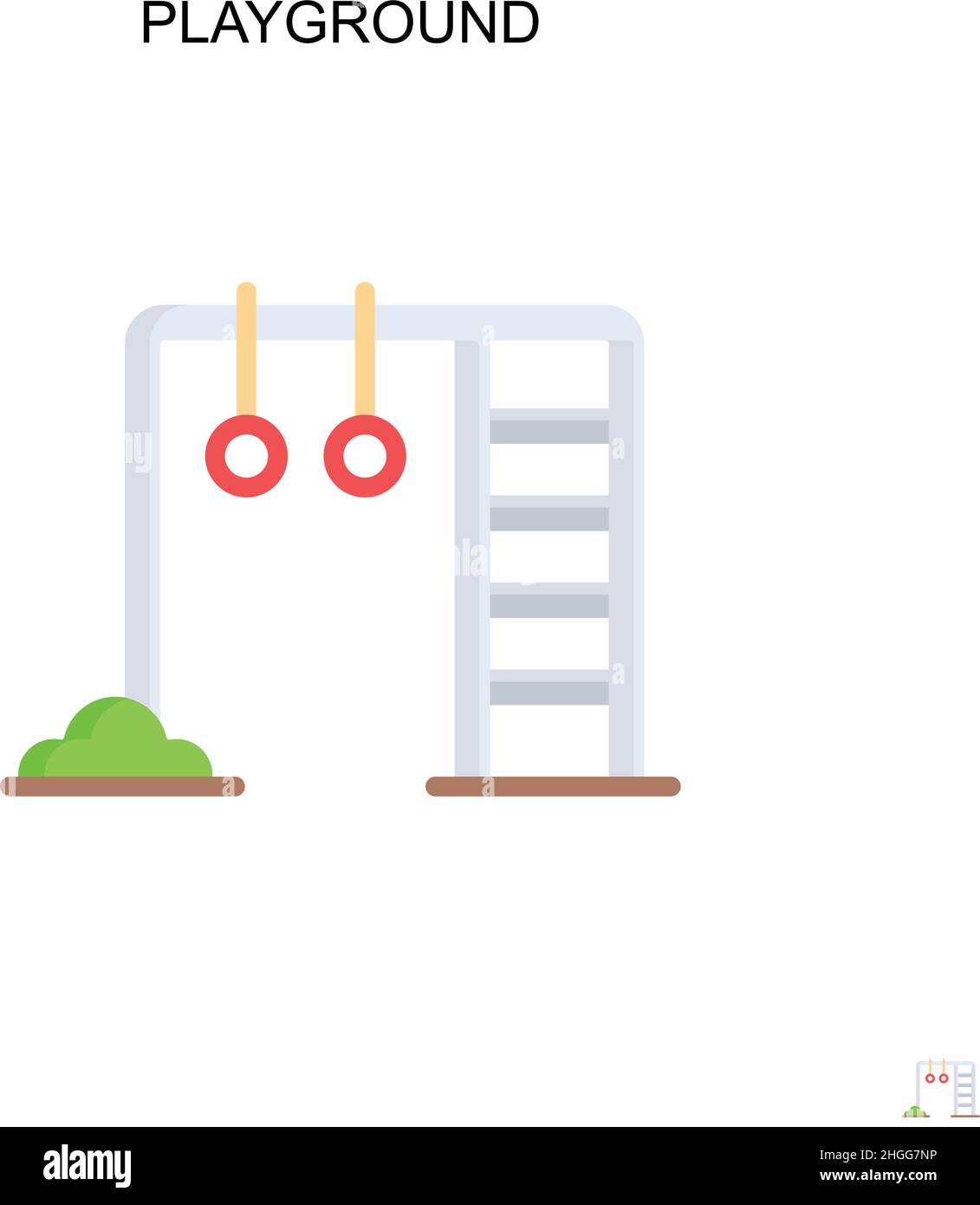 Playground Simple vector icon.Perfect color modern pictogram on ...