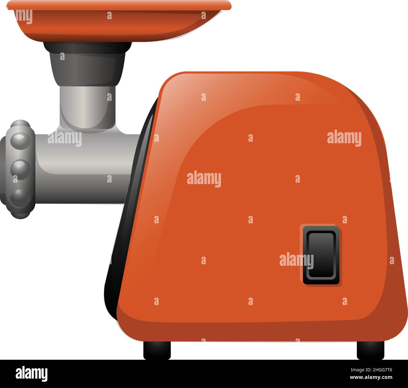 Electric meat grinder icon cartoon vector. Machine for mince. Plastic ...