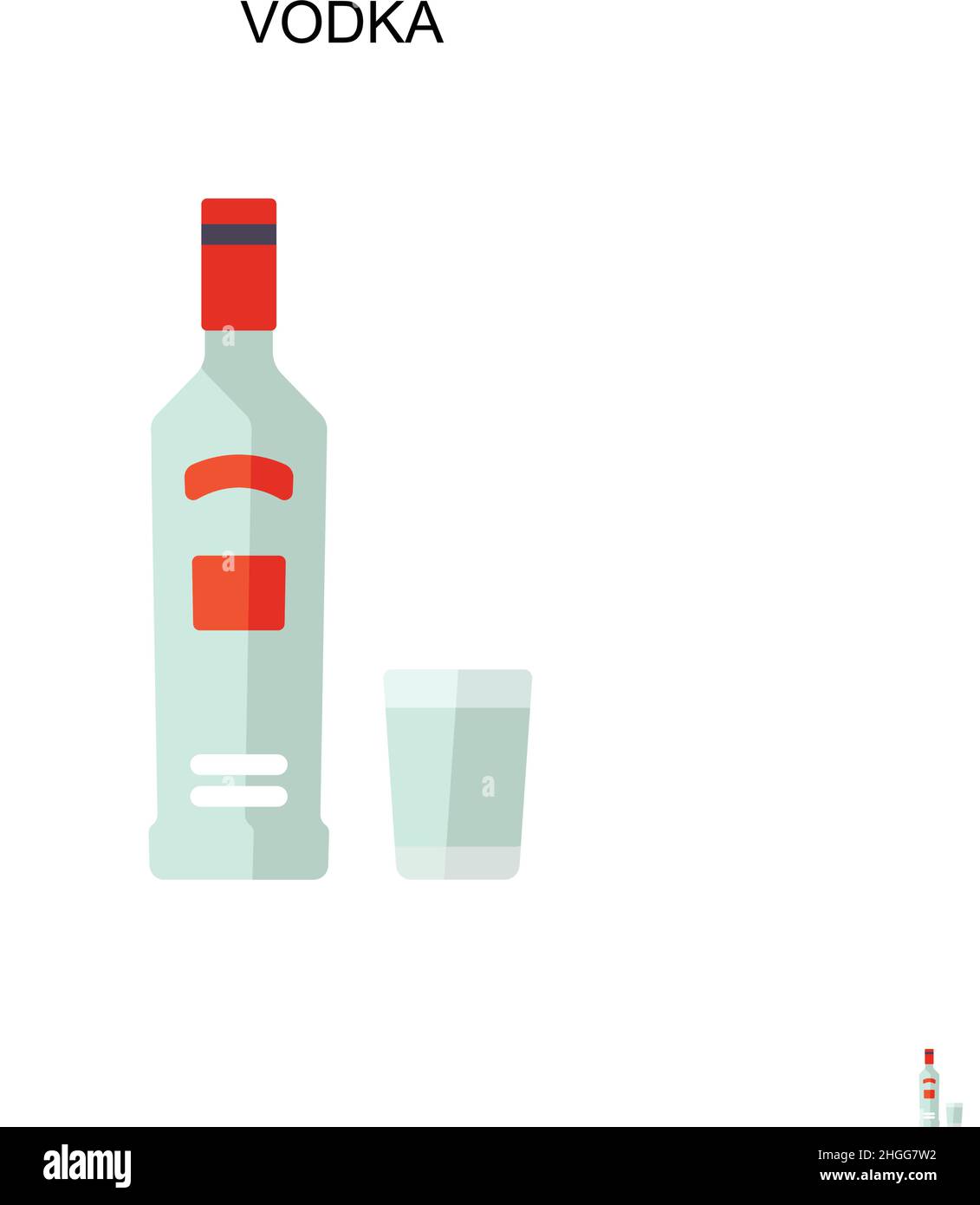 Vodka Simple vector icon.Perfect color modern pictogram on editable ...