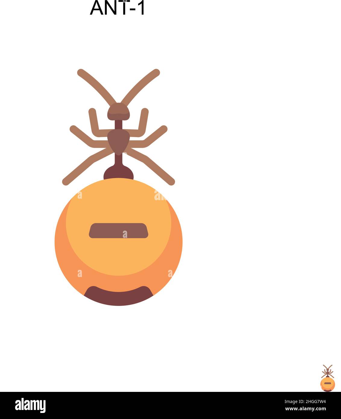 Black ant on leaf Stock Vector Images - Alamy