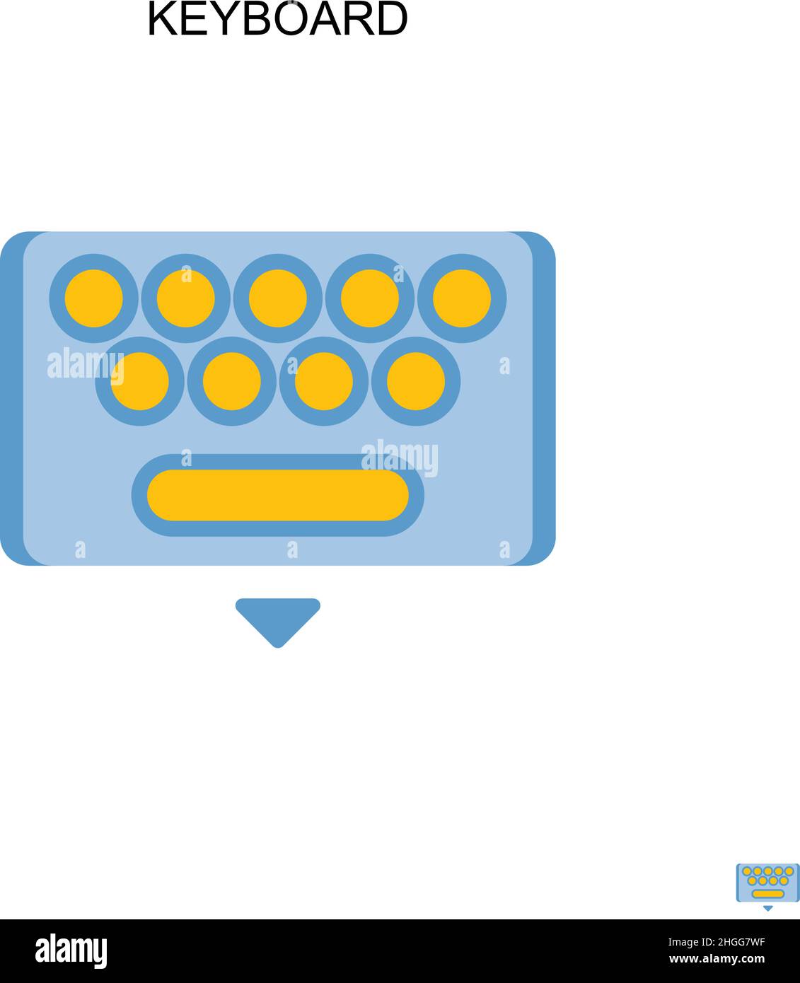 Keyboard Simple vector icon.Perfect color modern pictogram on editable ...