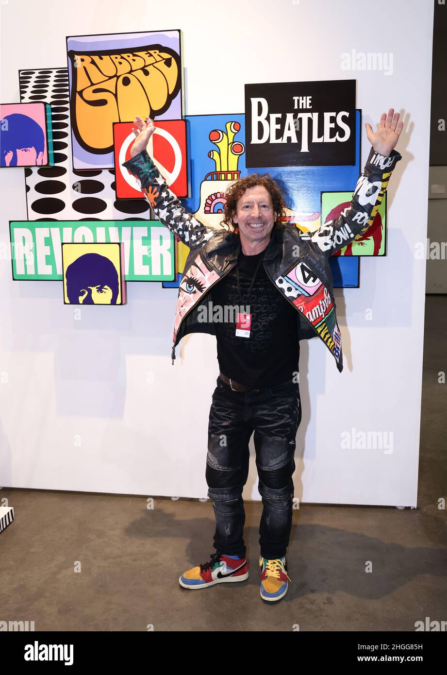 Los Angeles, California, USA. 19th January, 2022. Artist Todd Gray ...