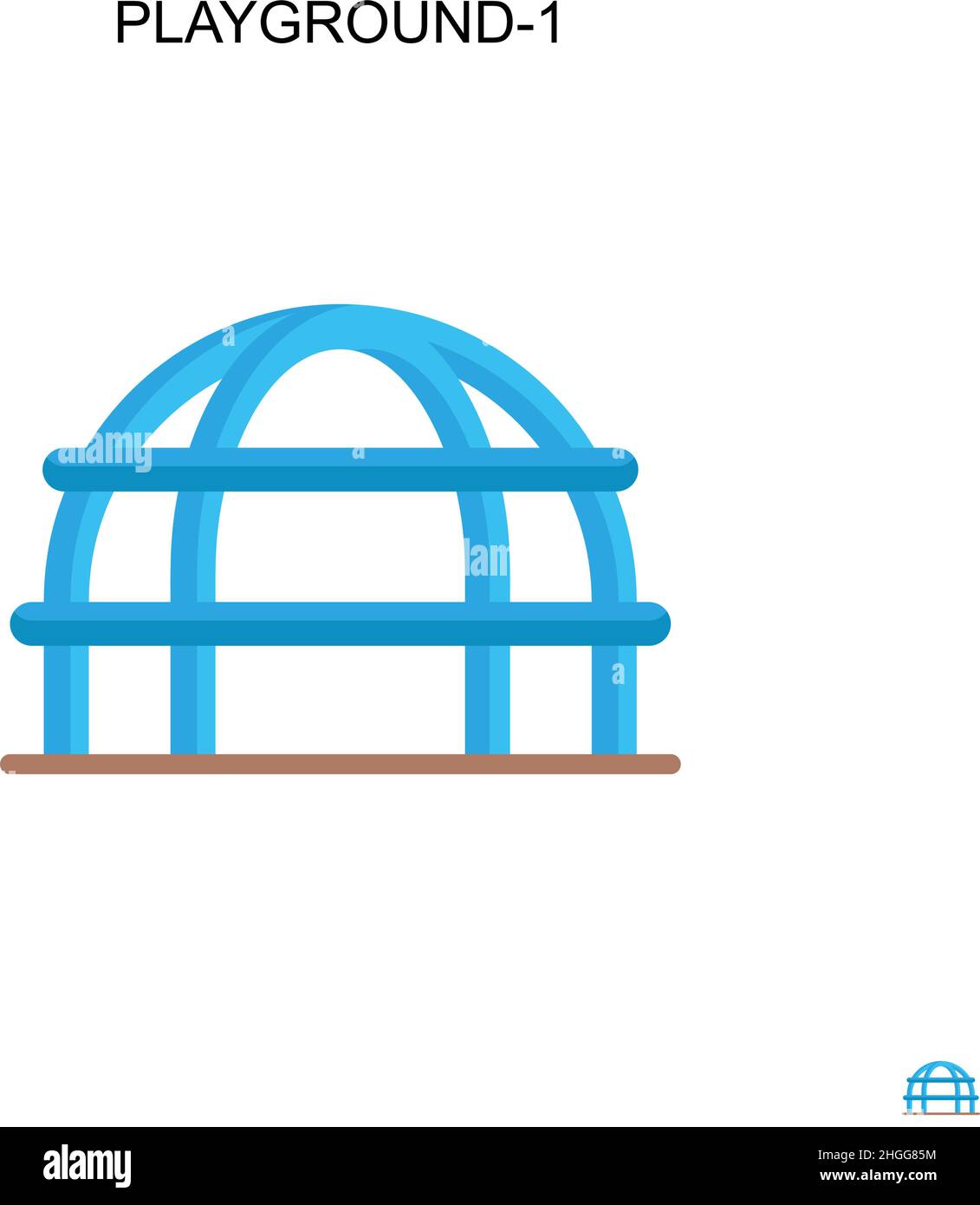 Playground-1 Simple vector icon.Perfect color modern pictogram on ...