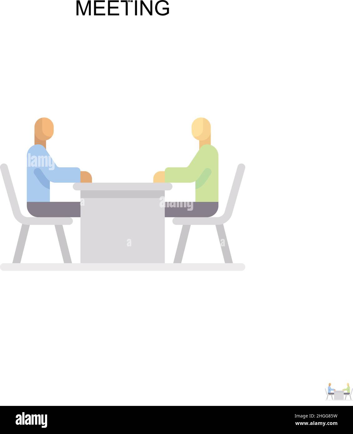 Meeting Simple vector icon.Perfect color modern pictogram on editable ...