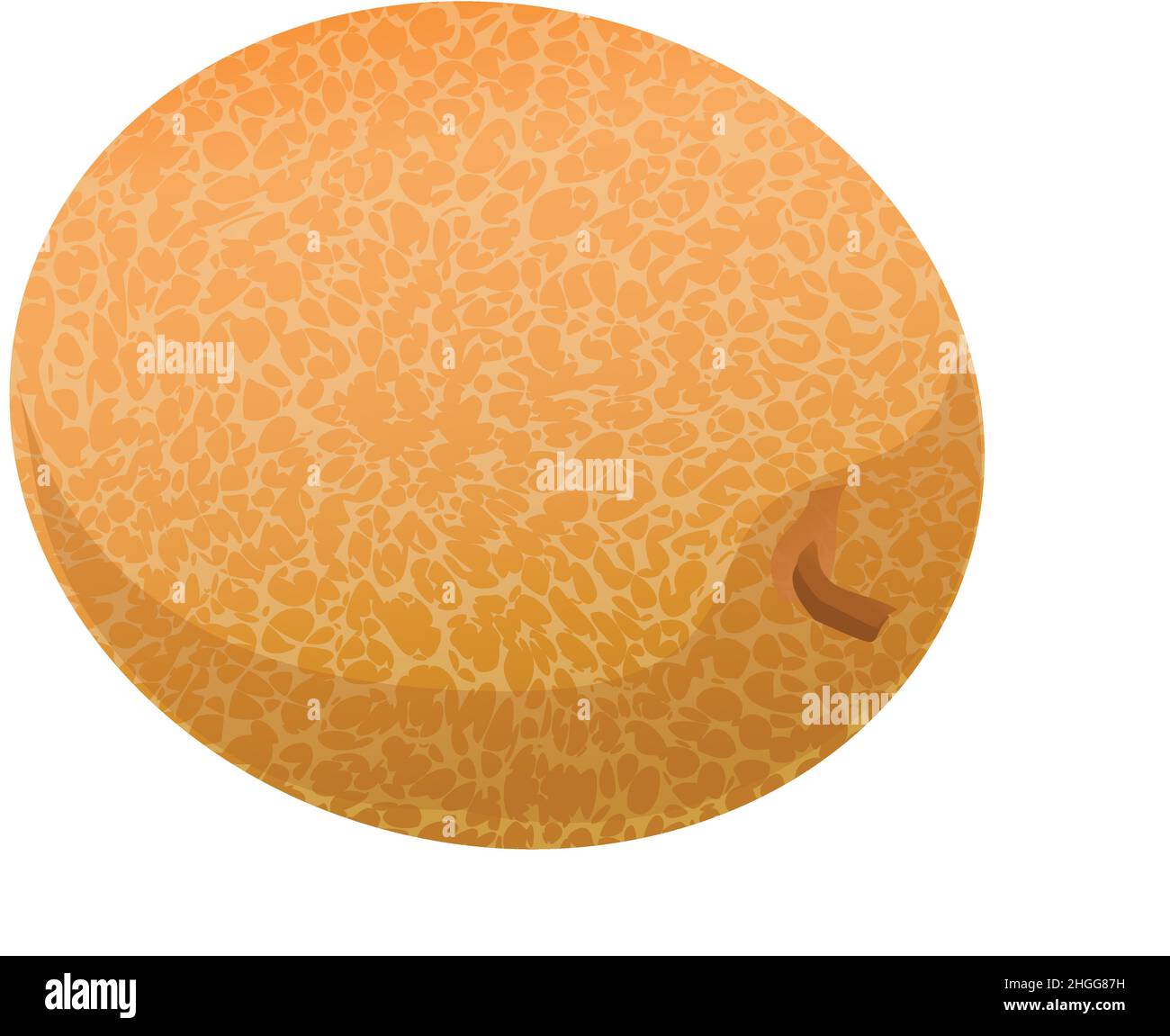 Whole melon icon cartoon vector. Sweet fruit. Oriental muskmelon Stock ...