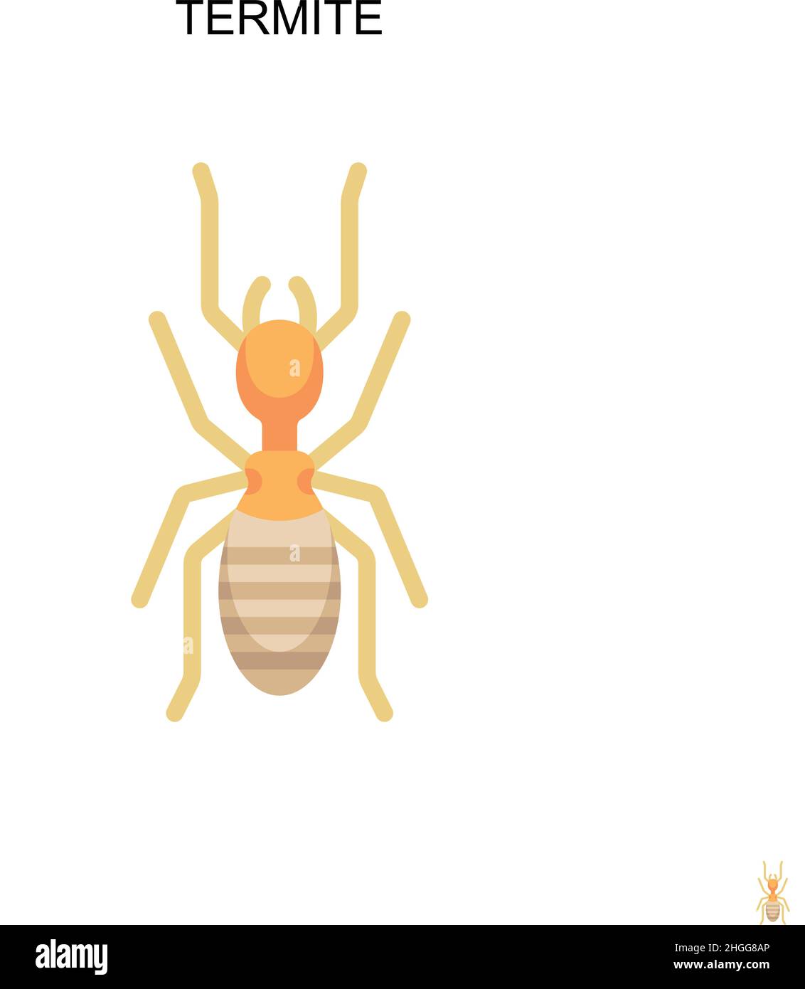 Termite Simple vector icon.Perfect color modern pictogram on editable ...
