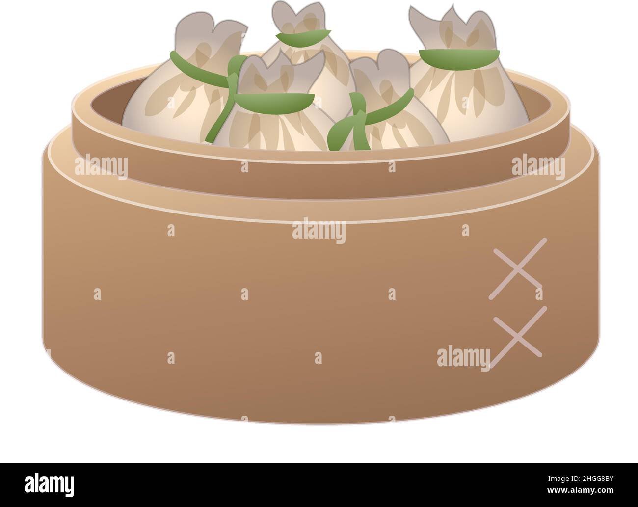 Korean dumplings icon cartoon vector. Boiled food. Chinese soup Stock ...