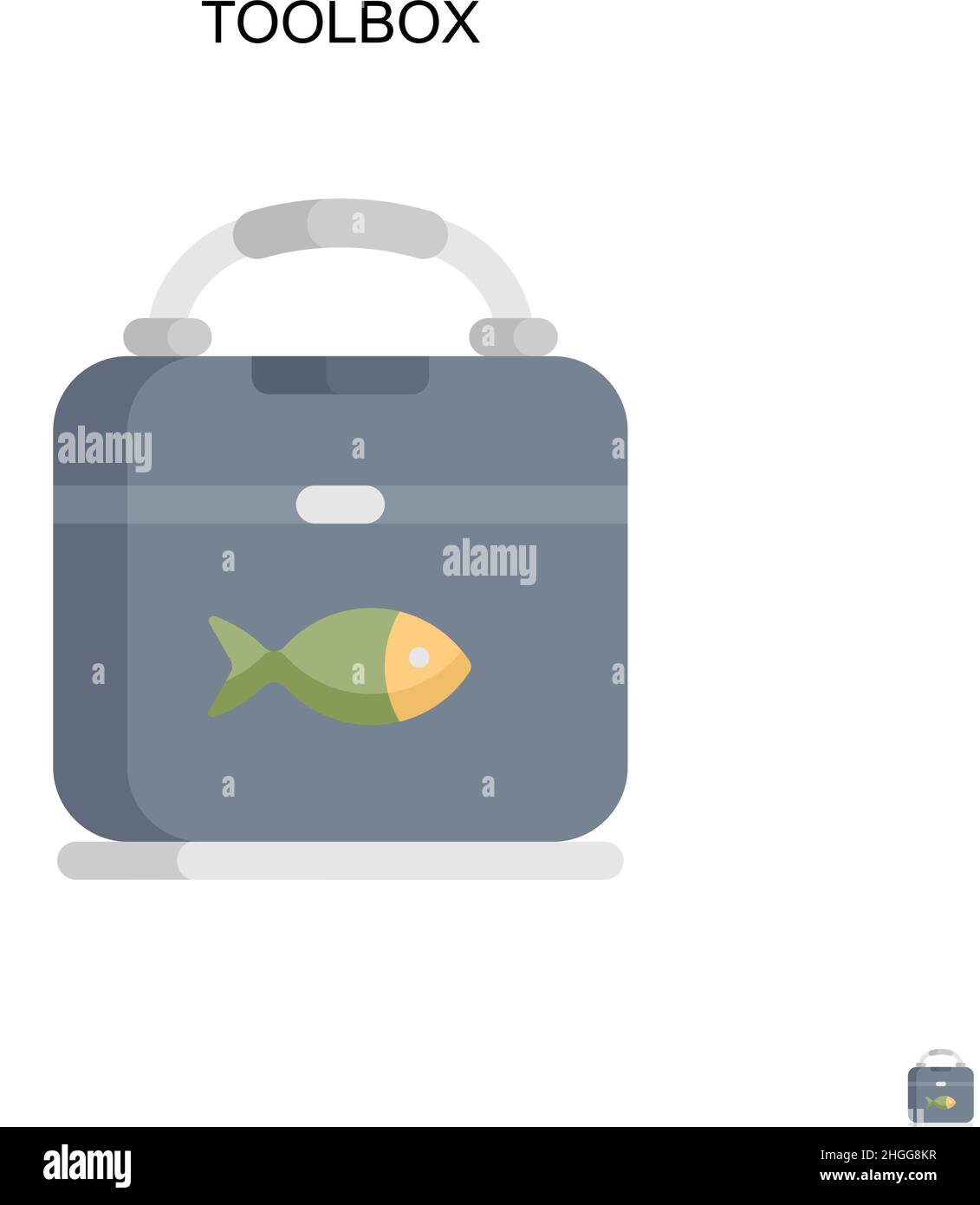 Toolbox Simple vector icon.Perfect color modern pictogram on editable ...