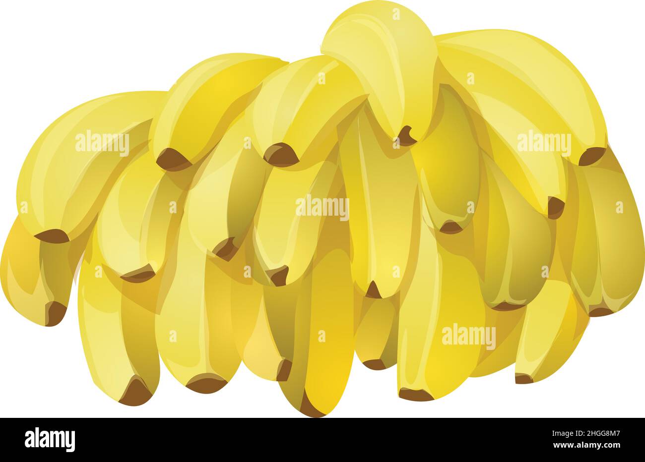 Farm bananas icon cartoon vector. Healthy dessert. Fruit tree Stock ...