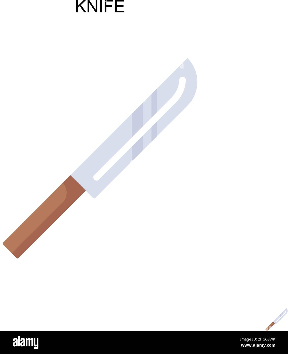 Knife Simple vector icon.Perfect color modern pictogram on editable ...