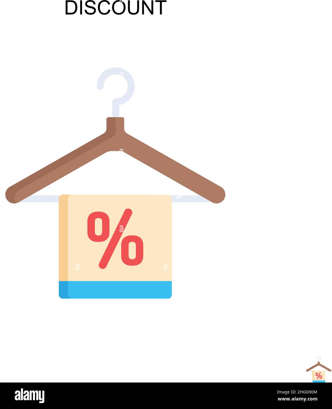 Discount Simple vector icon.Perfect color modern pictogram on editable ...