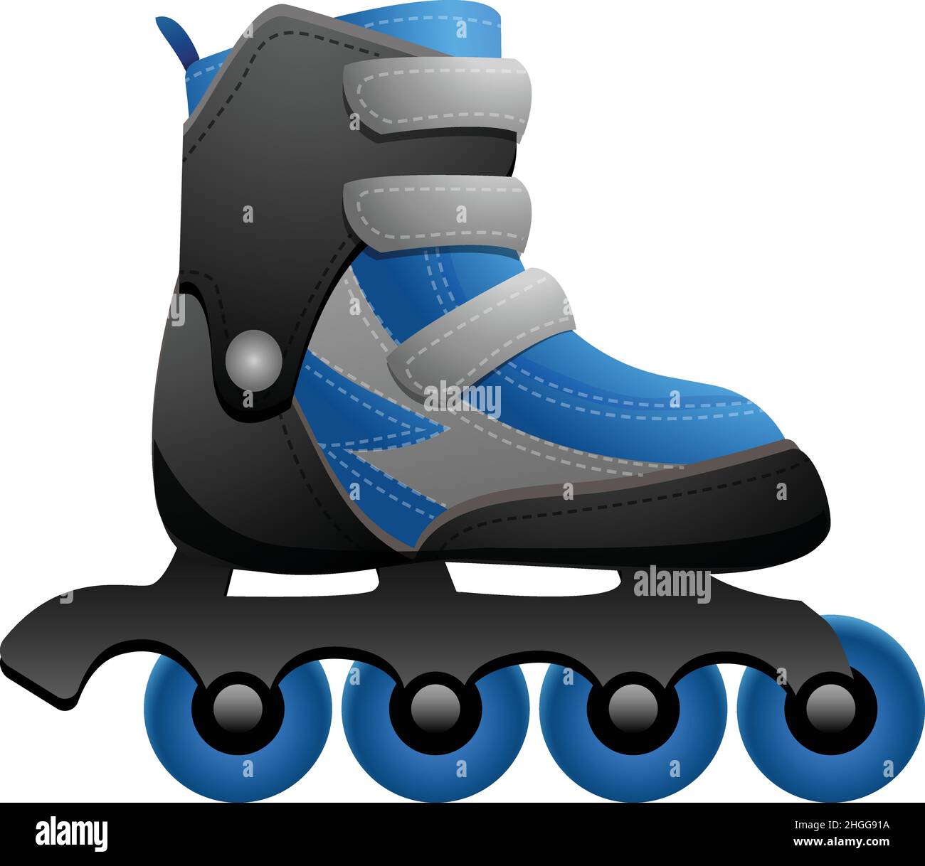 Men roller skates icon cartoon vector. Mobility skating. Skater boy ...