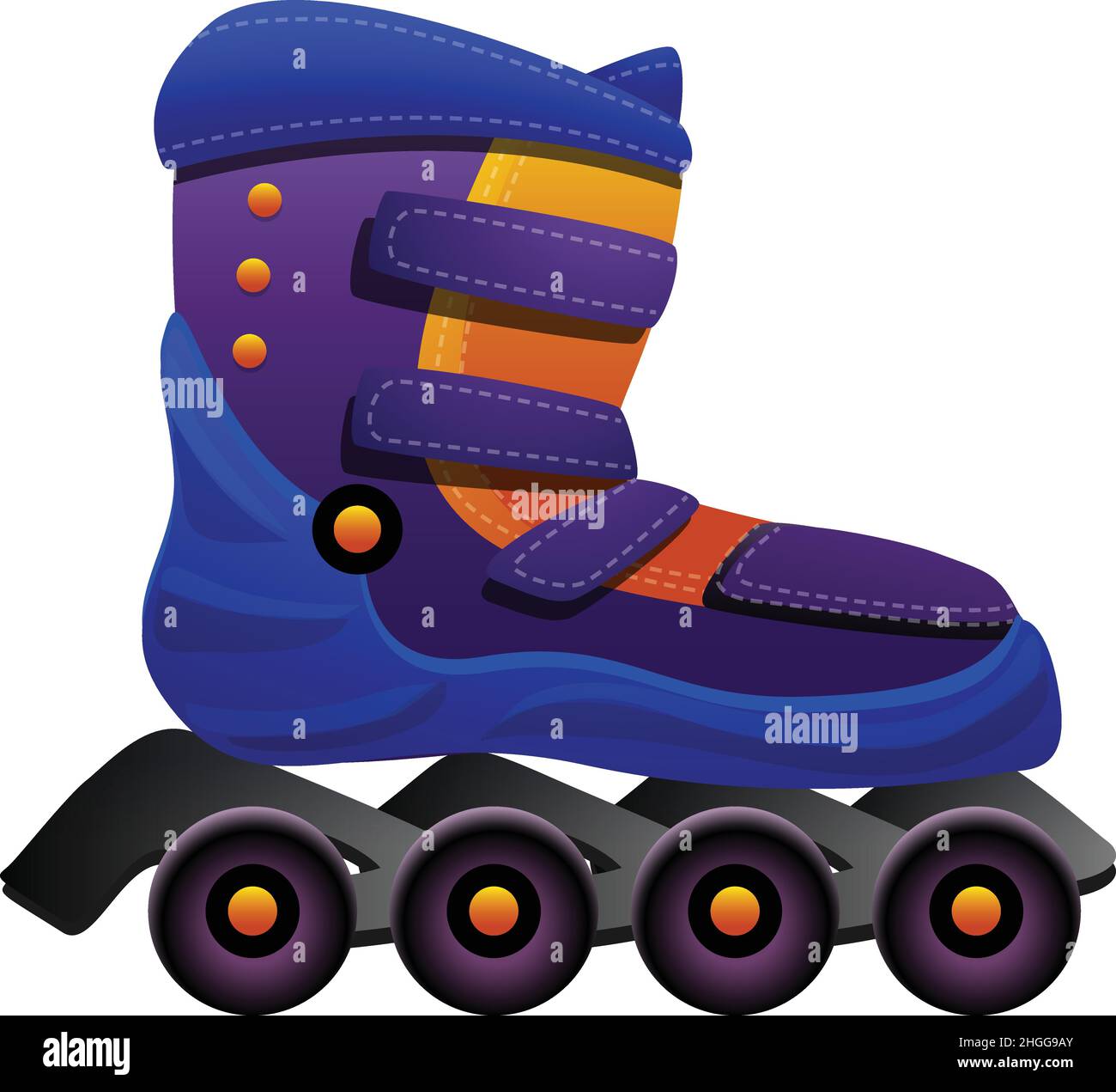 Children rollerskating Stock Vector Images - Alamy
