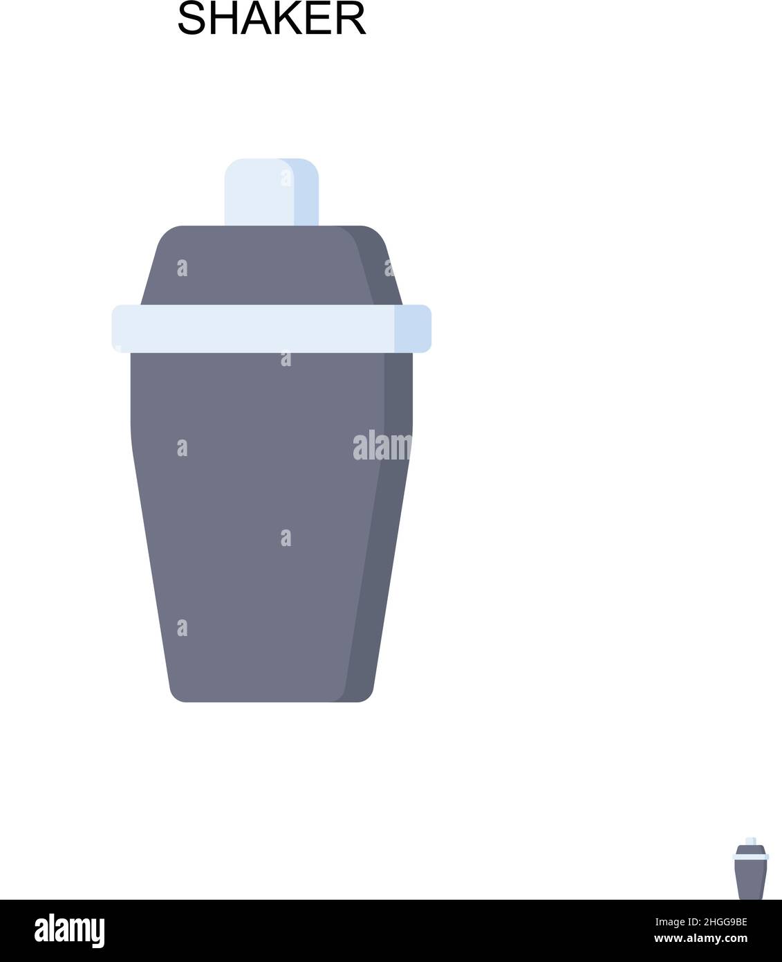 Shaker Simple Vector Iconperfect Color Modern Pictogram On Editable